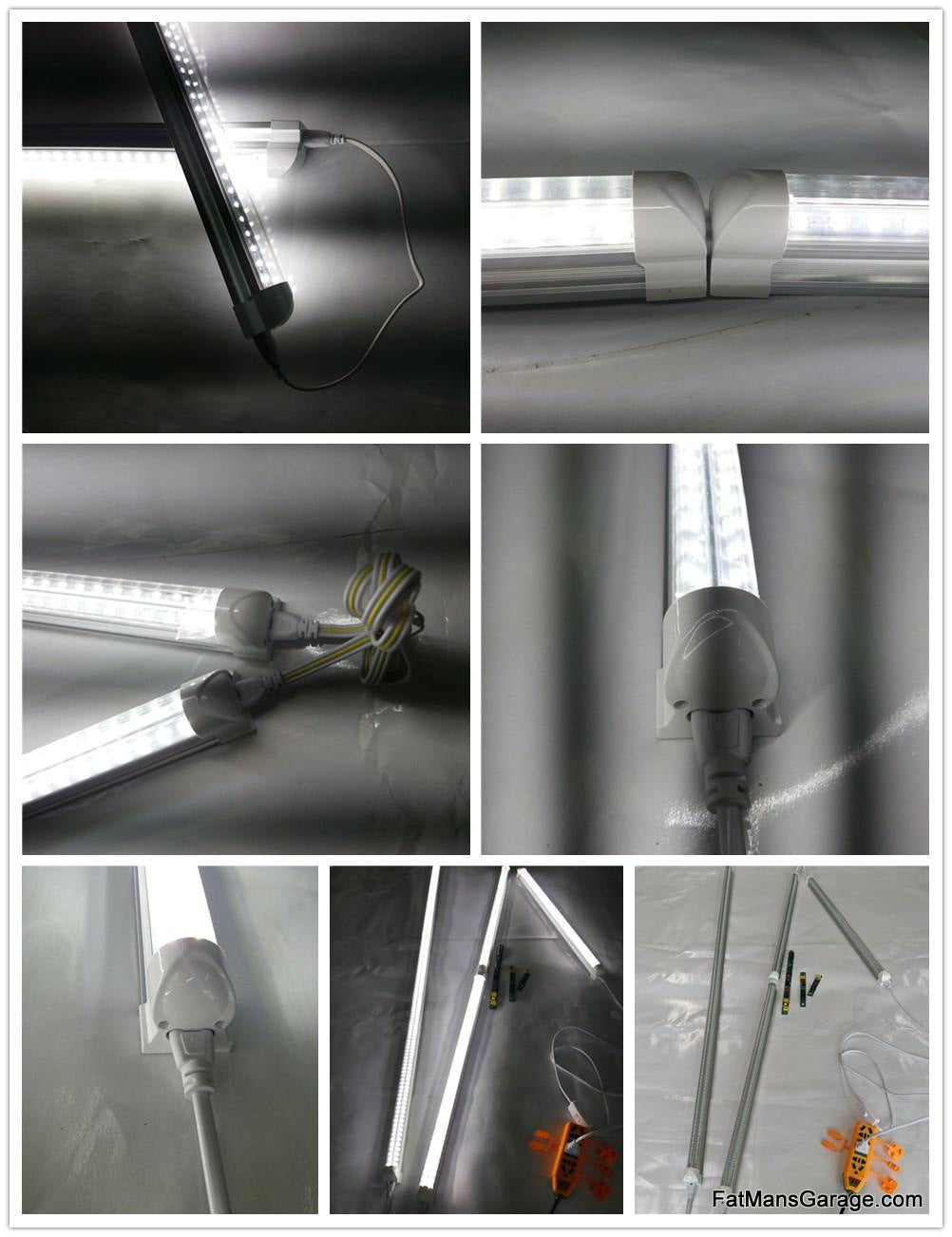 6 Ft 56 Watt LED V-shaped Ceiling Light Fixture lighting– FatMan's ...