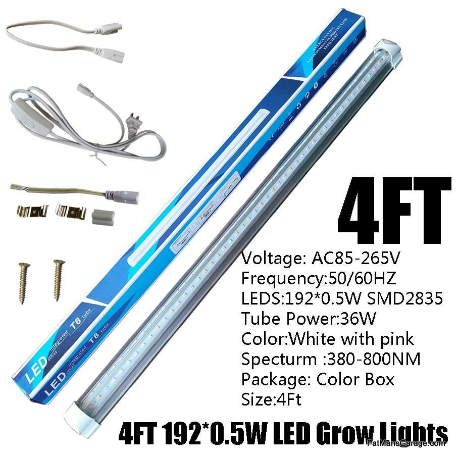 4 ft LED Full Spectrum Indoor Plant Grow Light lighting– FatMan's ...