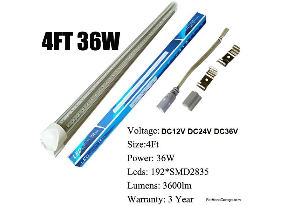 12 Volt LED 4’ Lights V Shaped Enclosed Trailers, Truck Beds lighting ...