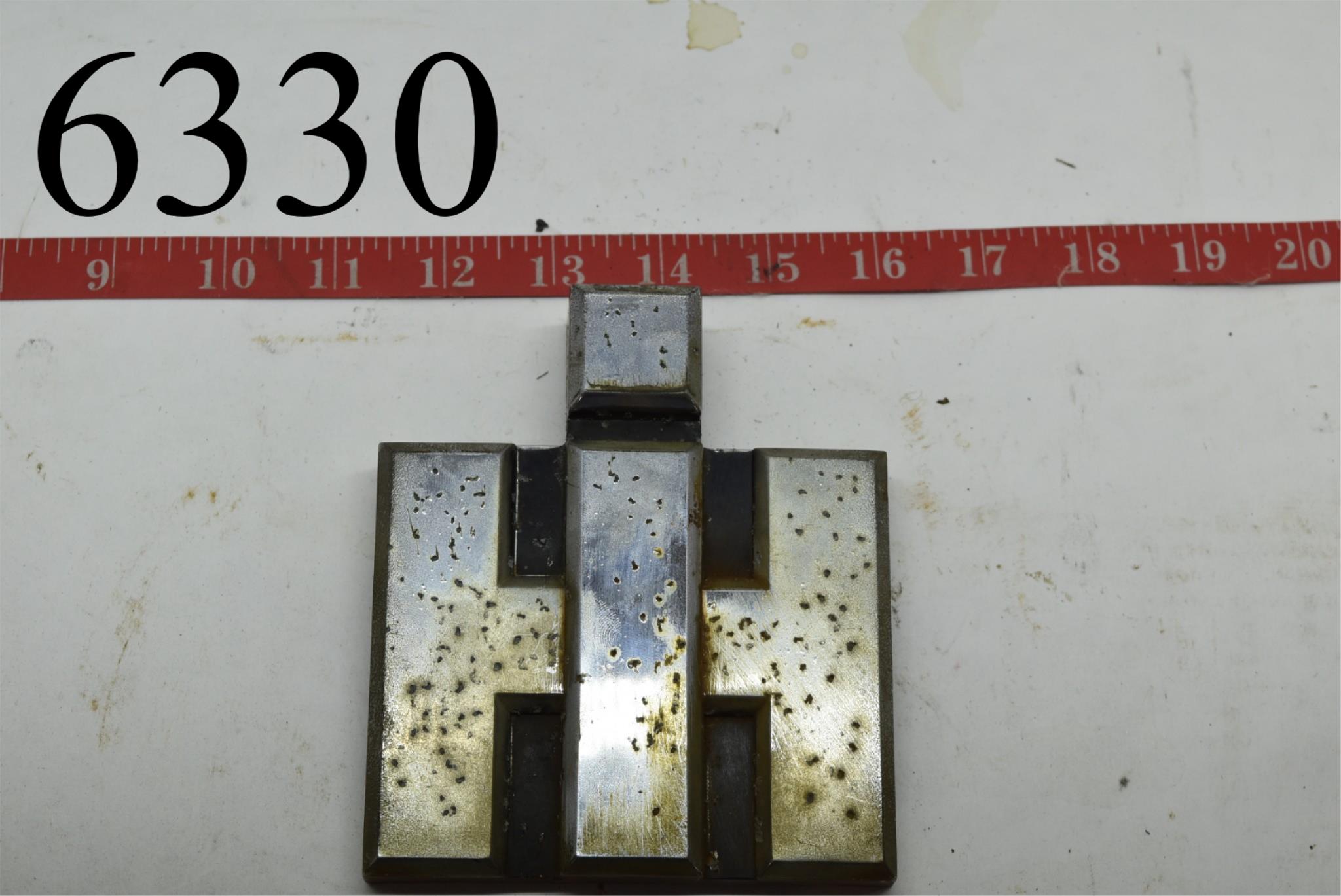 Vintage IH International Harvester Emblem Large 5" by 4 1/2" All Chrom ...