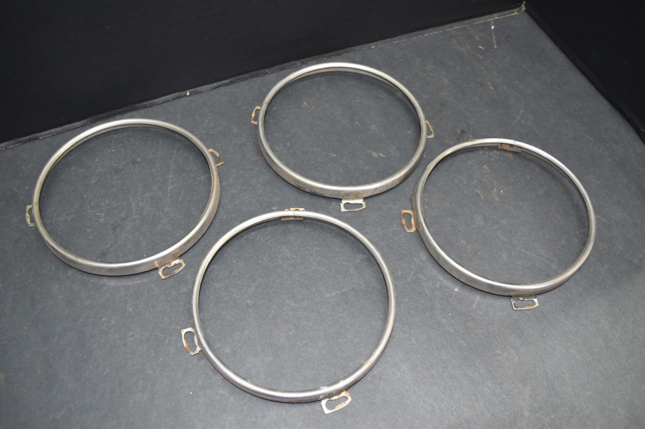1964 1965 Ford Thunderbird Headlight Trim Rings Set 4 Head Light Surro ...