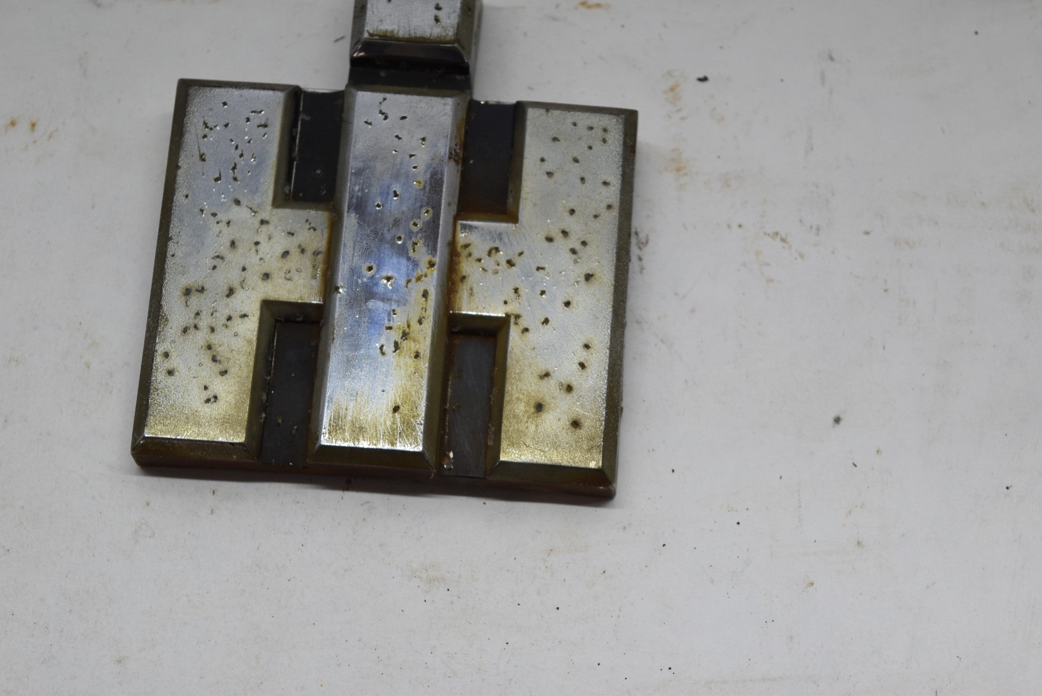 Vintage IH International Harvester Emblem Large 5" by 4 1/2" All Chrom ...