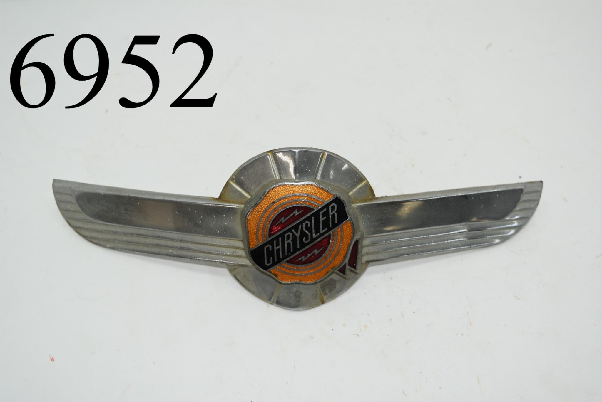 BADGE EMBLEM GRILL INSIGNIA CHRYSLER 11.5" HOOD Mopar 1950 WINDSOR NEW ...