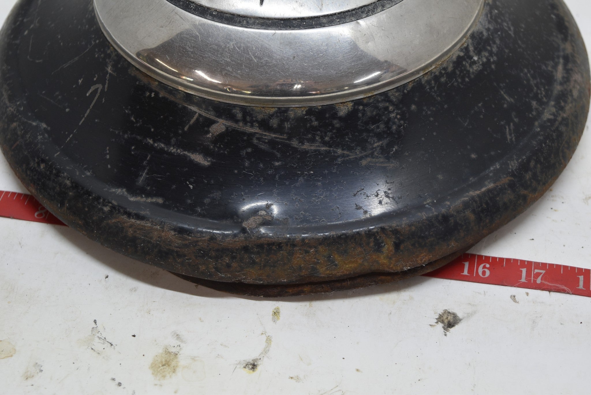 1936 Ford V8 Hubcap Hub Cap Wheel Cover Dog Dish Poverty 1930s Old Bub ...