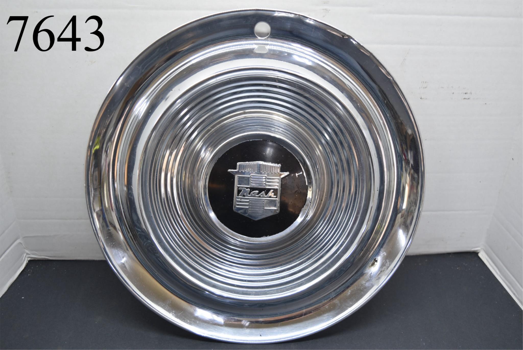 1957 57 NASH 14" VINTAGE HUBCAP WHEEL COVER SINGLE GOOD CONDITION ...