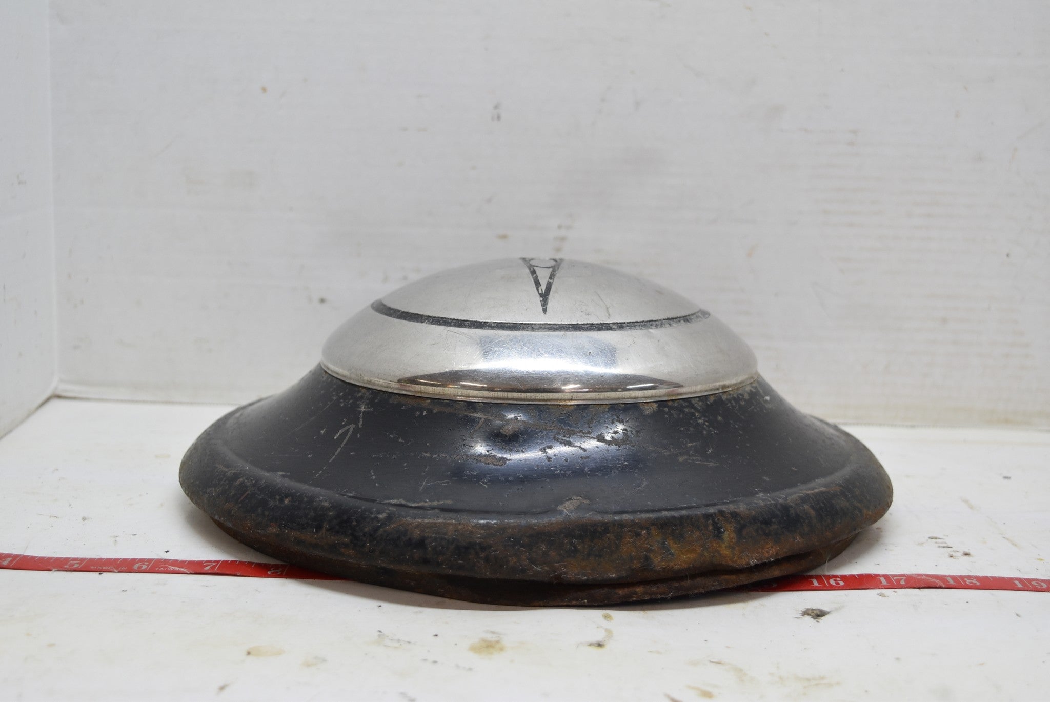 1936 Ford V8 Hubcap Hub Cap Wheel Cover Dog Dish Poverty 1930s Old Bub ...