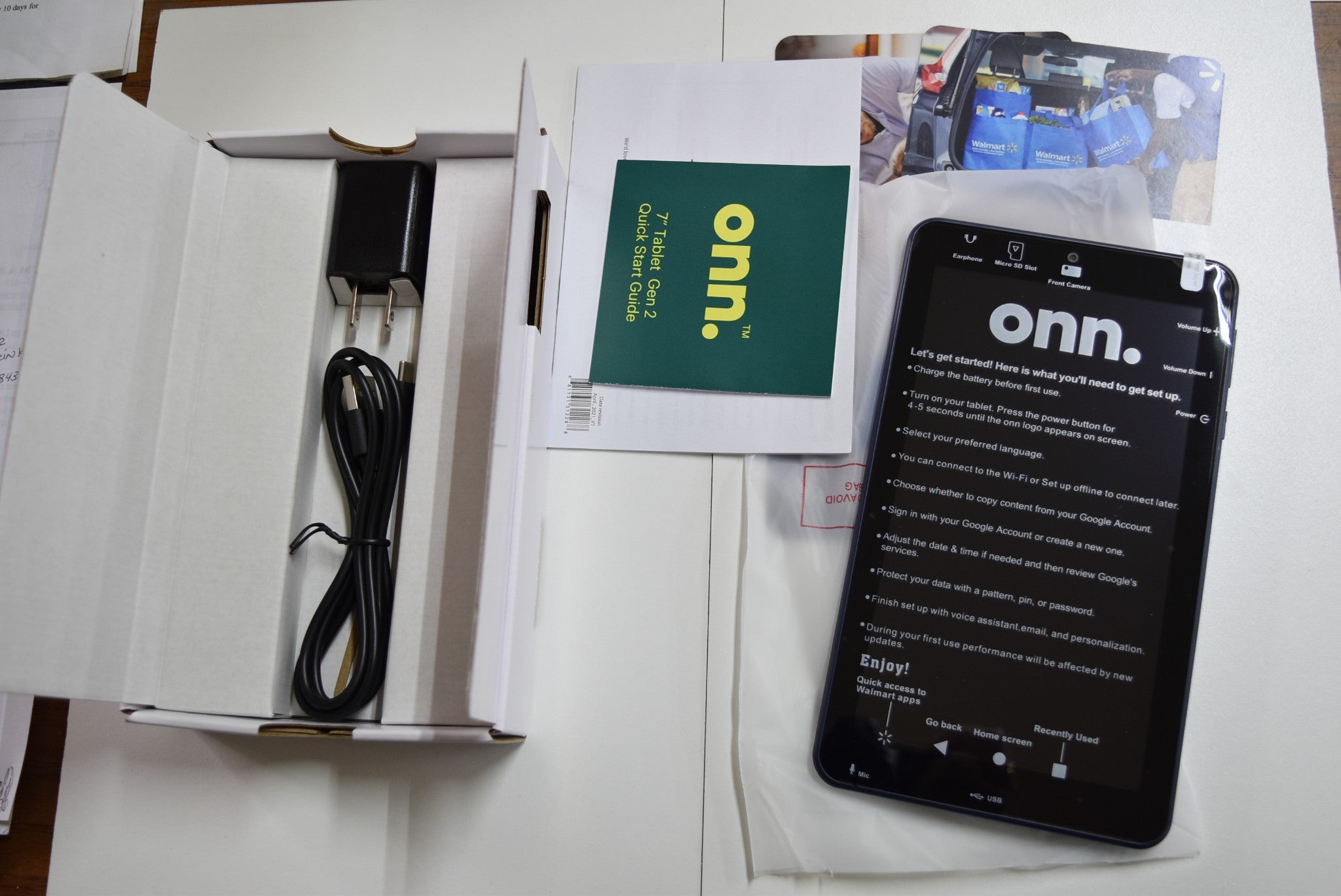 ONN Surf 7" 16GB Gen 2 Tablet 2GB RAM Android 11 Go 2GHz Quad-Core ...