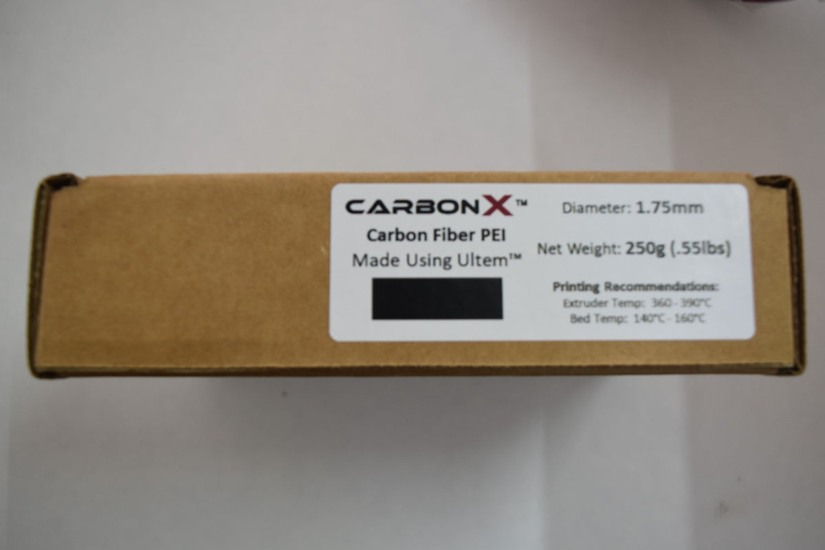 3DXTech CarbonX Black PEI +CF ULTEM 1010 Filament .25kg 1.75mm Carbon ...