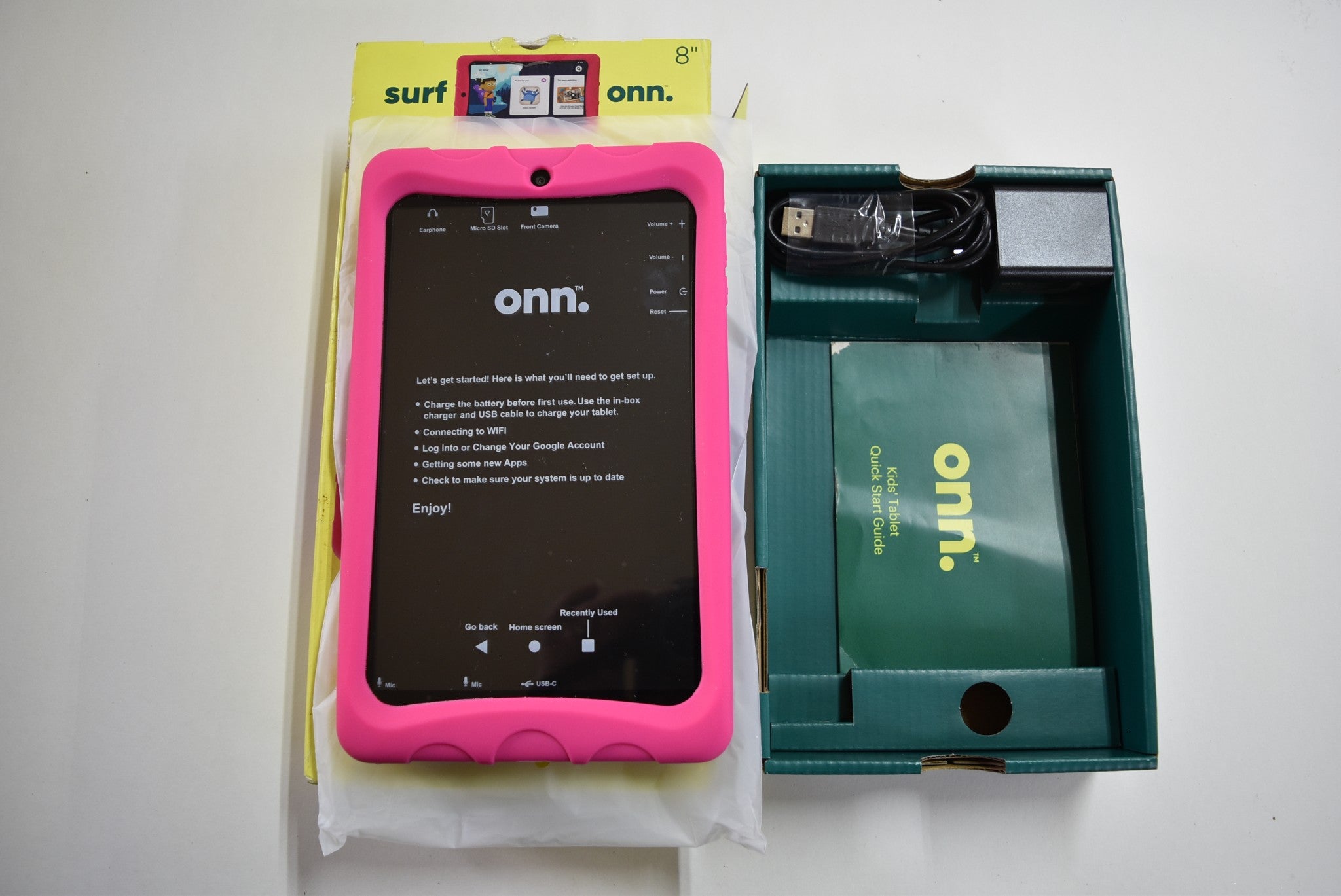 Surf onn. Kid's Tablet - 8" - Pink - 32GB– FatMan's Garage, LLC