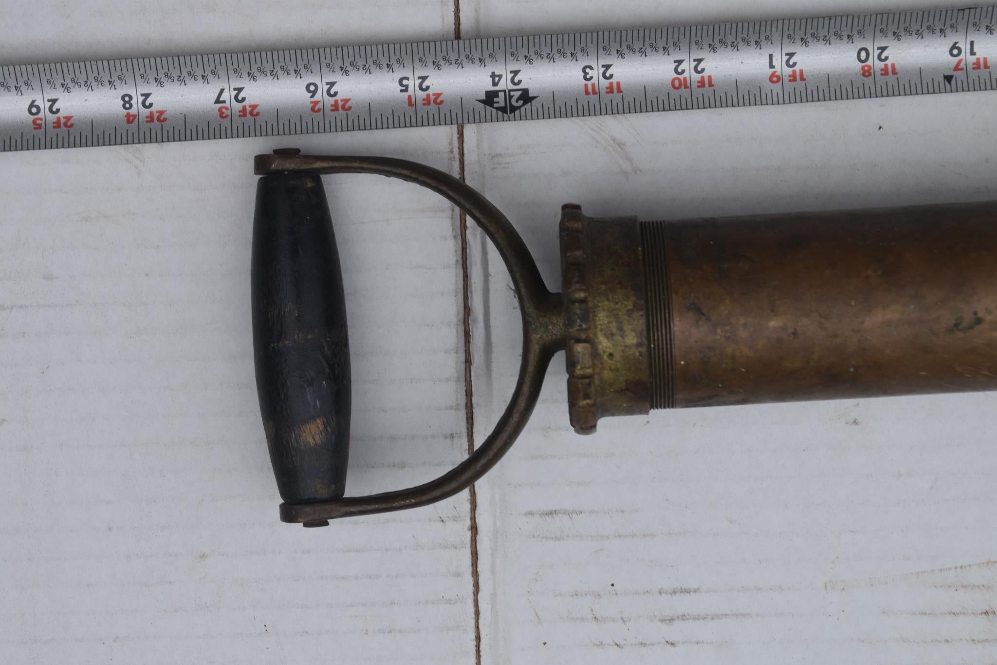 1920's Antique Vintage Brass Toilet Sink Plunger Bathroom Allen Colema ...