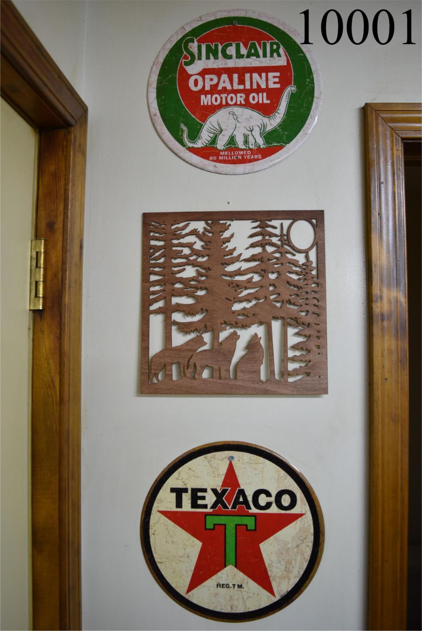 Wood Laser Cut 3 Wolves Howling Nature Decor Sign - Rustic Wall Art Wo ...