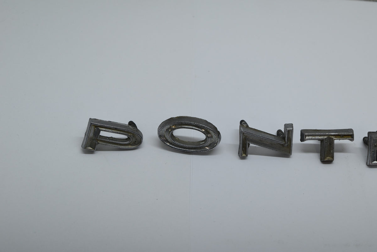 1969 Full Sized Pontiac Trunk Letters Catalina Bonneville emblem ...