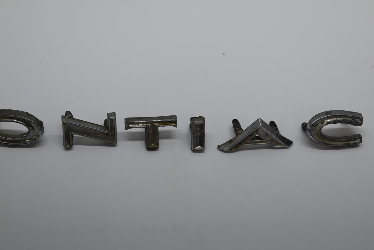 1969 Full Sized Pontiac Trunk Letters Catalina Bonneville emblem ...