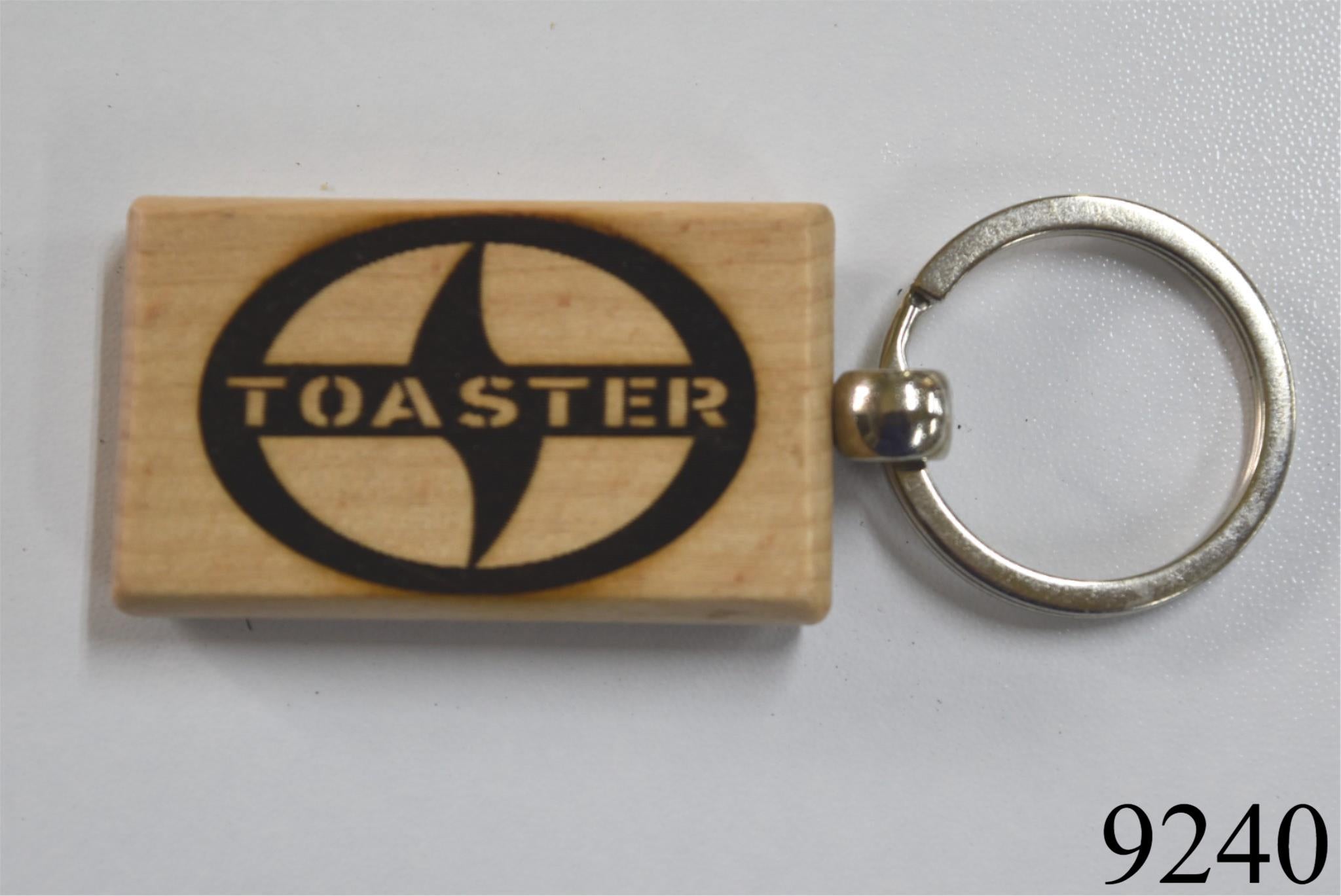 Laser Engraved Wood Keychain Scion XB Toaster Fatman's Garage 2 sided ...