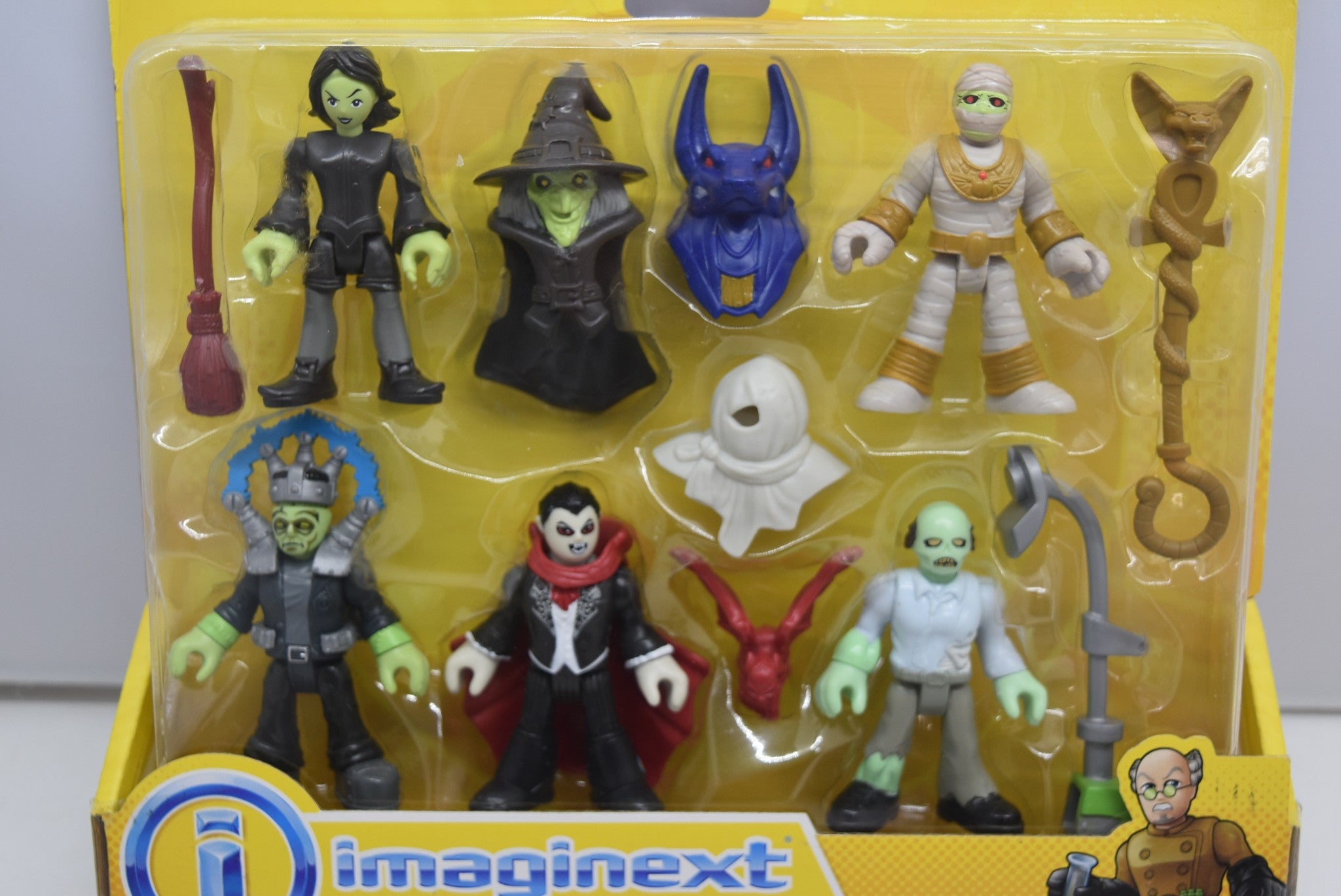 Fisher Price Imaginext 5 Monsters for Mad Scientist Lab Dracula Zombie ...