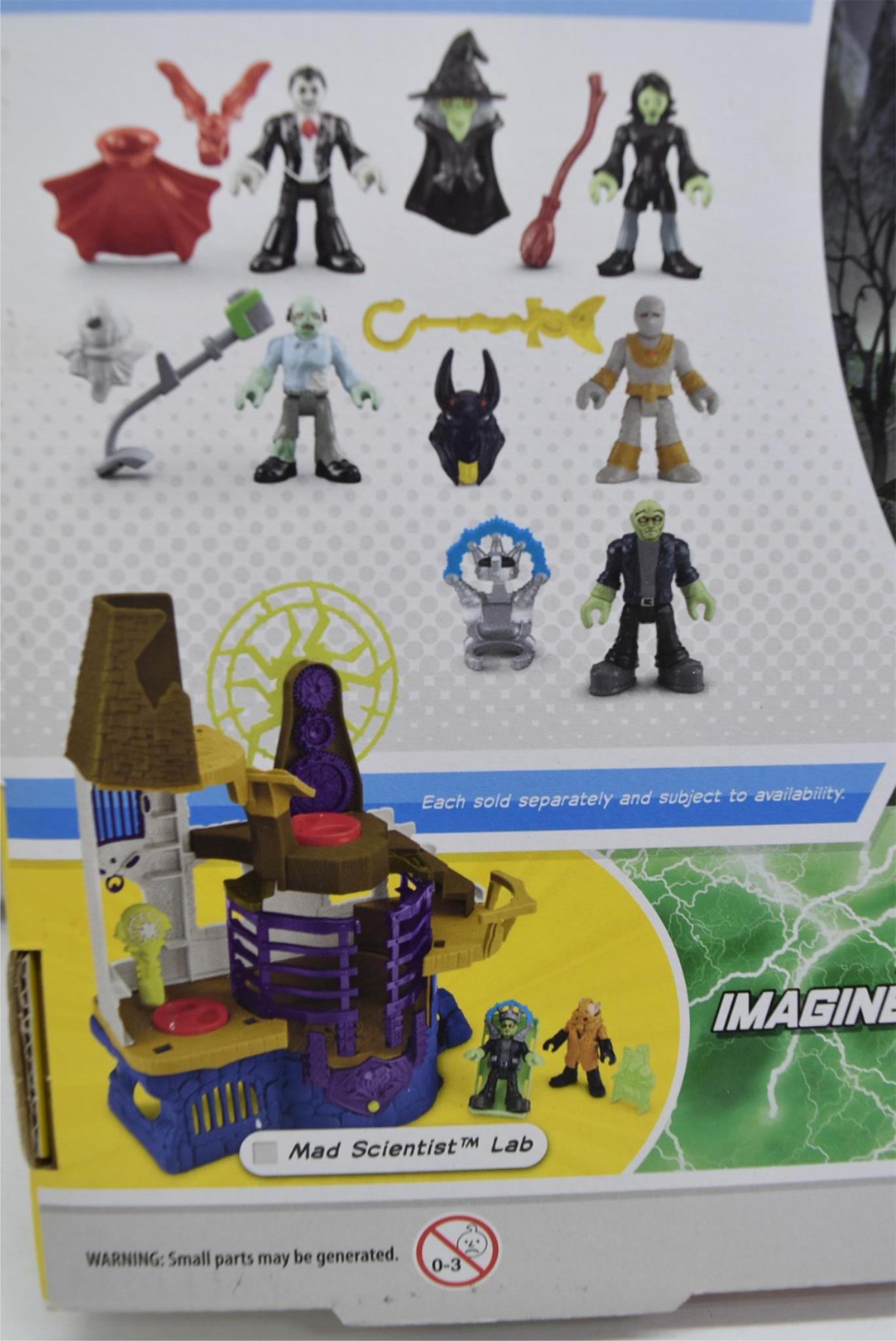 Fisher Price Imaginext 5 Monsters for Mad Scientist Lab Dracula Zombie ...