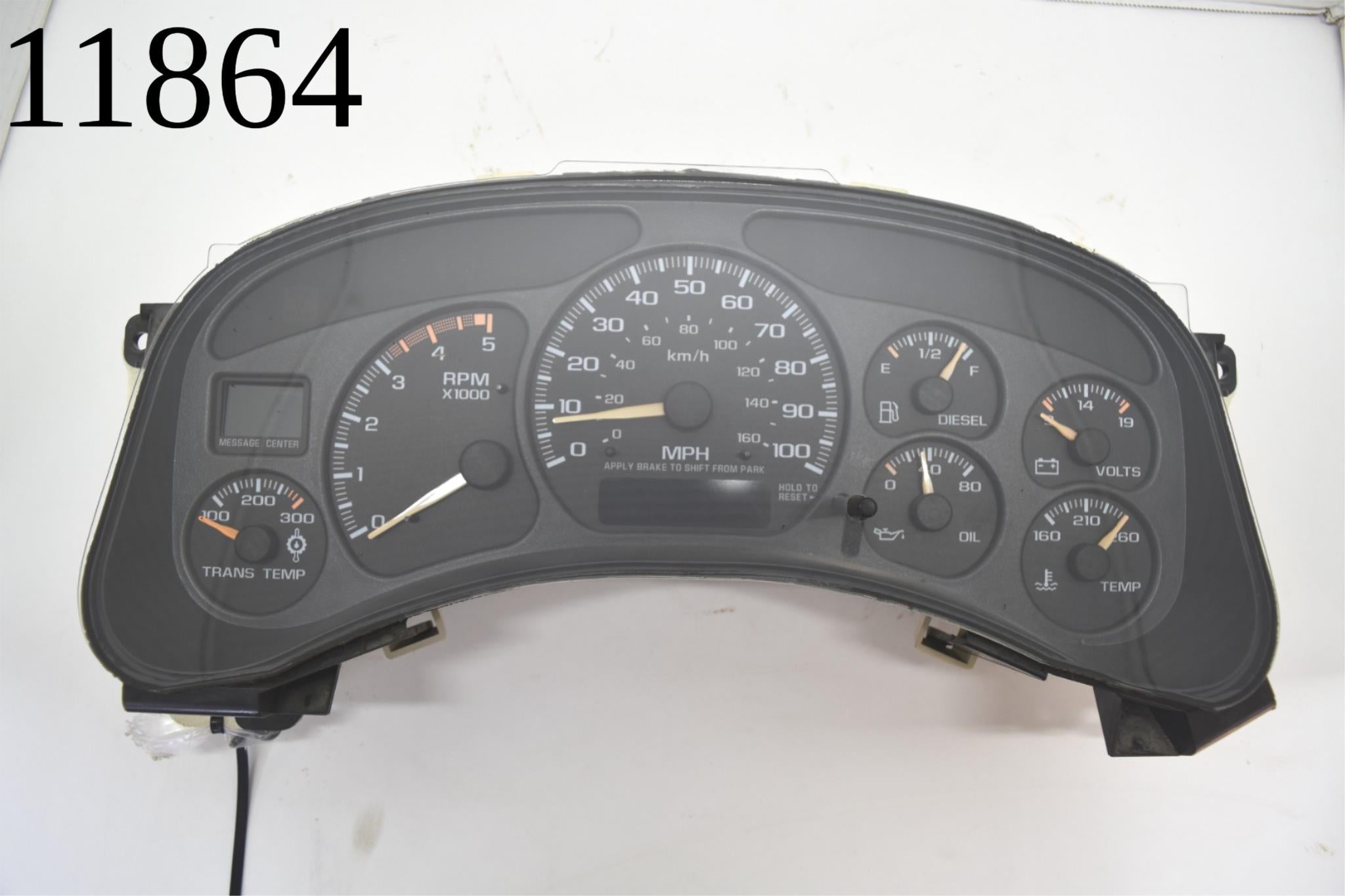1999 2000 2001 2002 CHEVY SILVERADO DURAMAX GAUGE INSTRUMENT CLUSTER 1 ...
