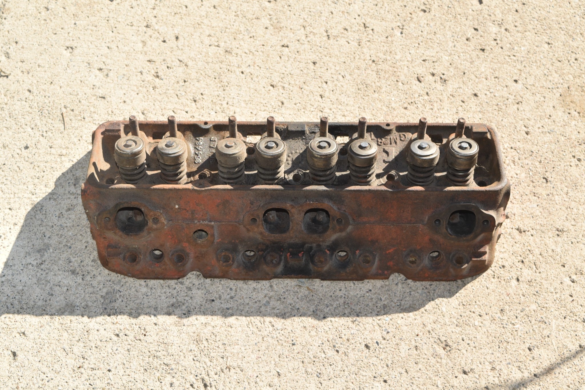 GM Chevy SB 262 267 305 Engine Cylinder Head 354434 J7 75 Small Block ...