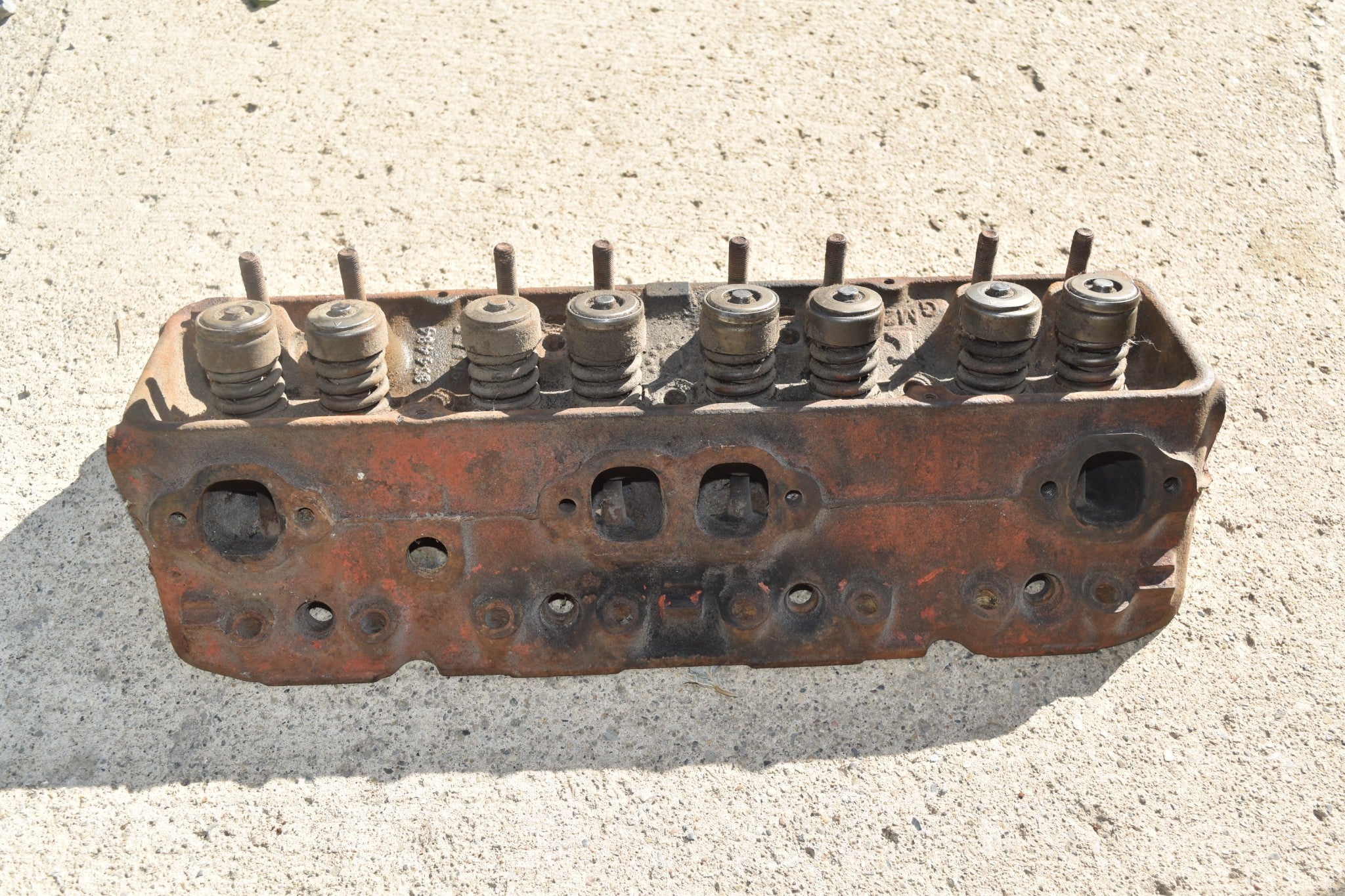 GM Chevy SB 262 267 305 Engine Cylinder Head 354434 J7 75 Small Block ...