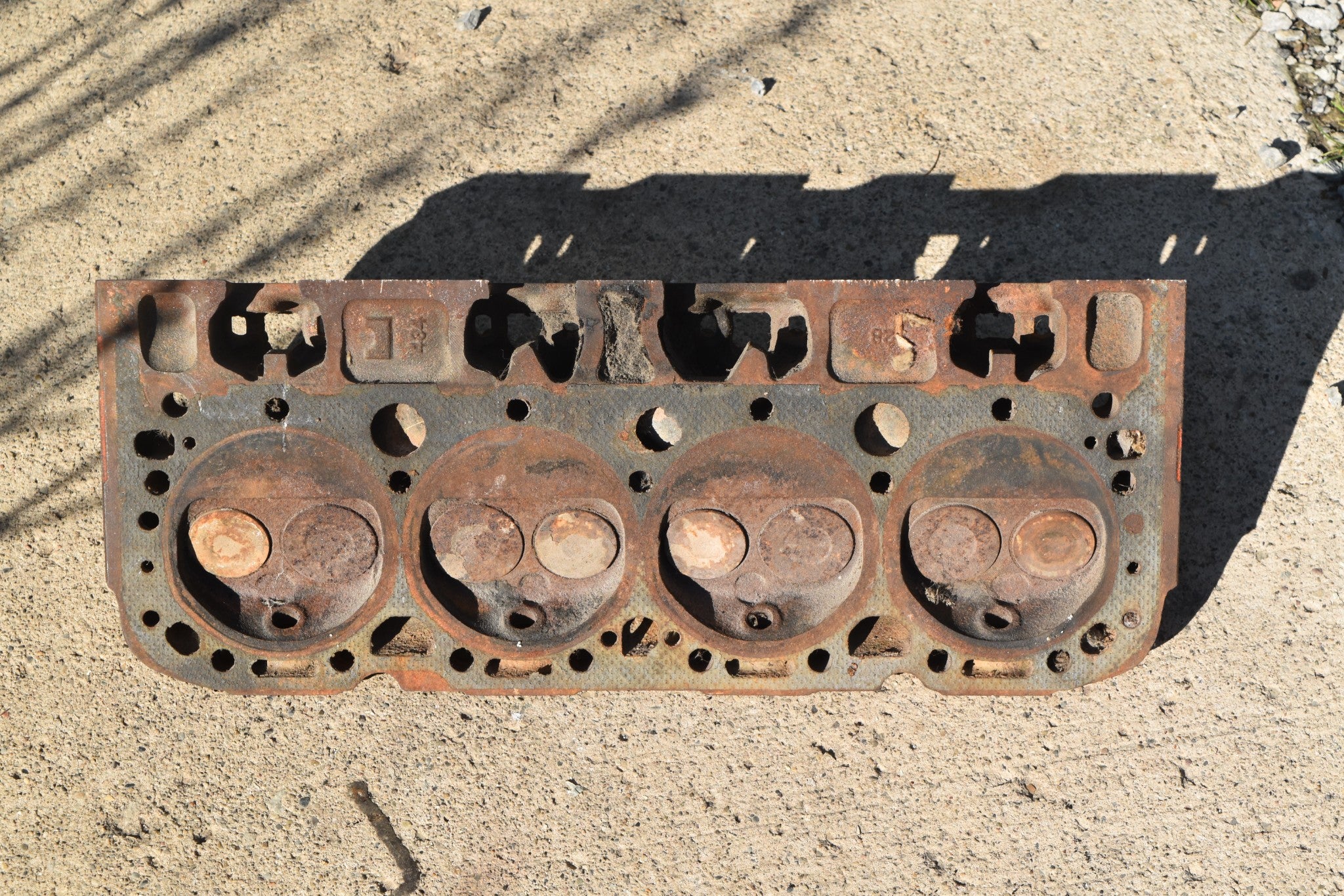 GM Chevy SB 262 267 305 Engine Cylinder Head 354434 J7 75 Small Block ...