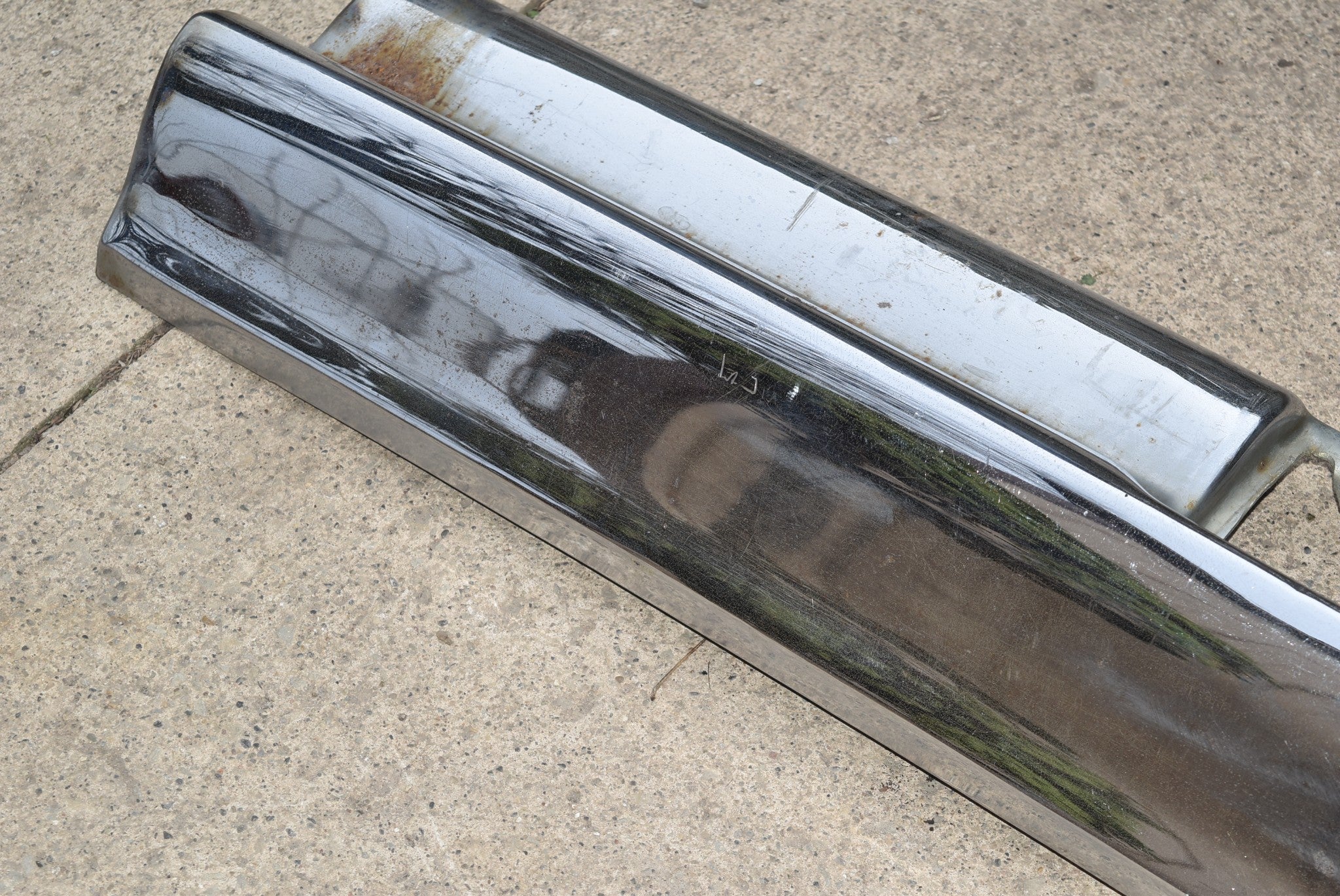 1957 1958 Cadillac Fleetwood Series 75 Limo Rear Bumper Center Section ...