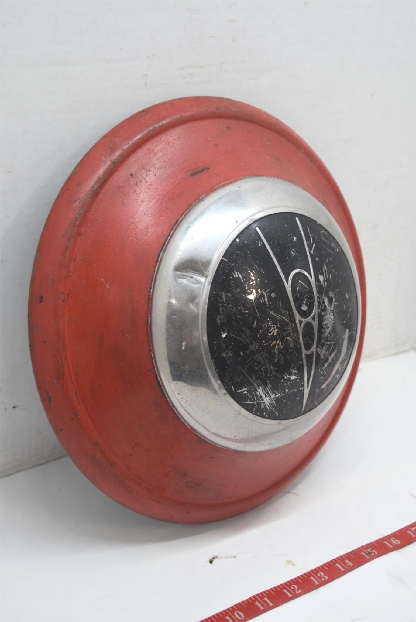 1936 Ford V8 Hubcap Hub Cap Wheel Cover Dog Dish Poverty 1930s Old Bub ...