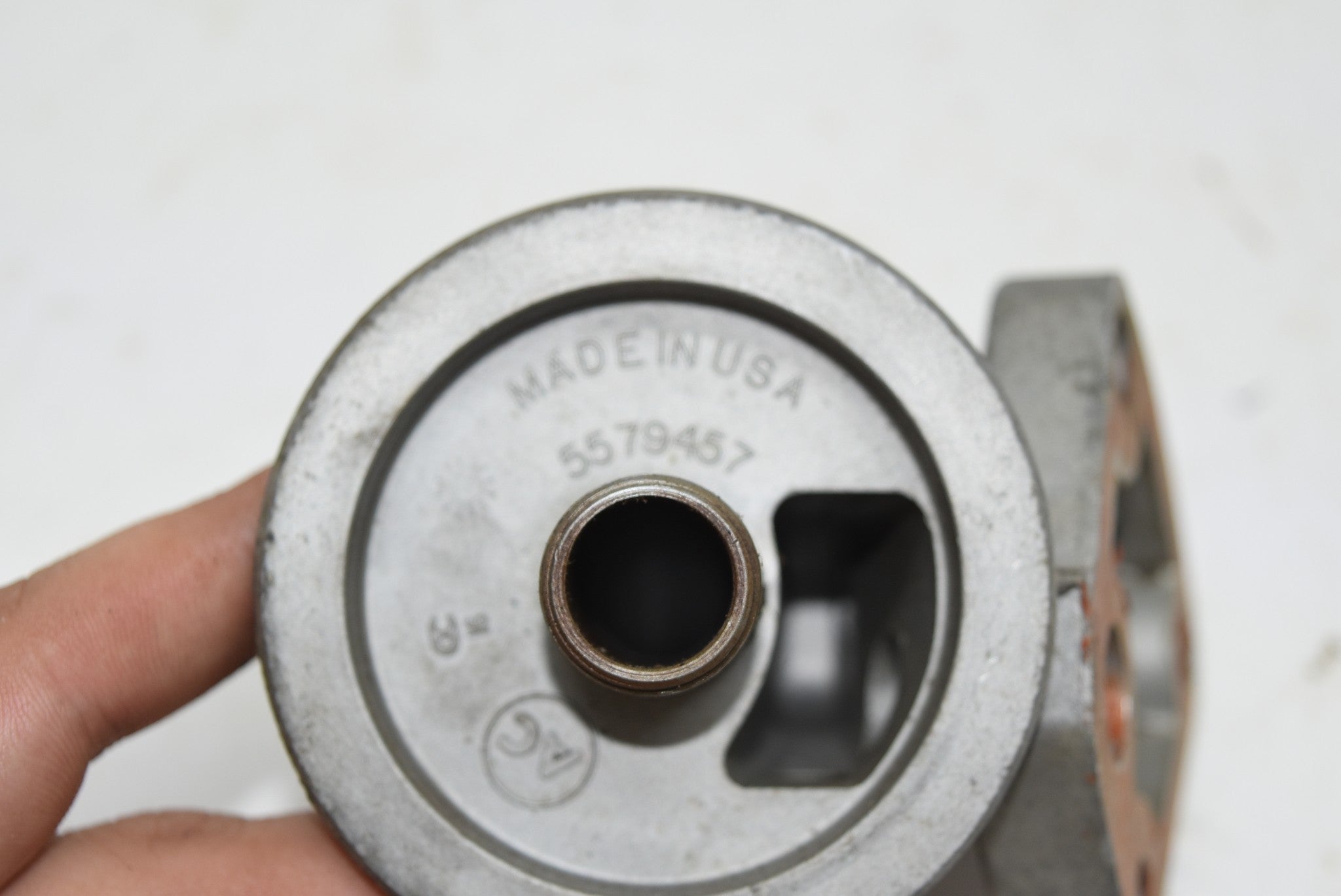 1965-79 PONTIAC OIL FILTER HOUSING ADAPTER RAM AIR H.O. ANGLED firebir ...