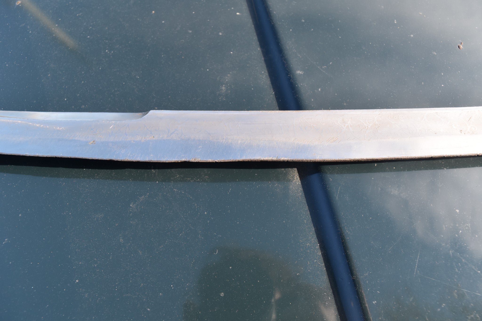 VINTAGE INDIAN INDIA TIGER HUNTING SWORD BRASS HILT 31" BLADE– FatMan's ...