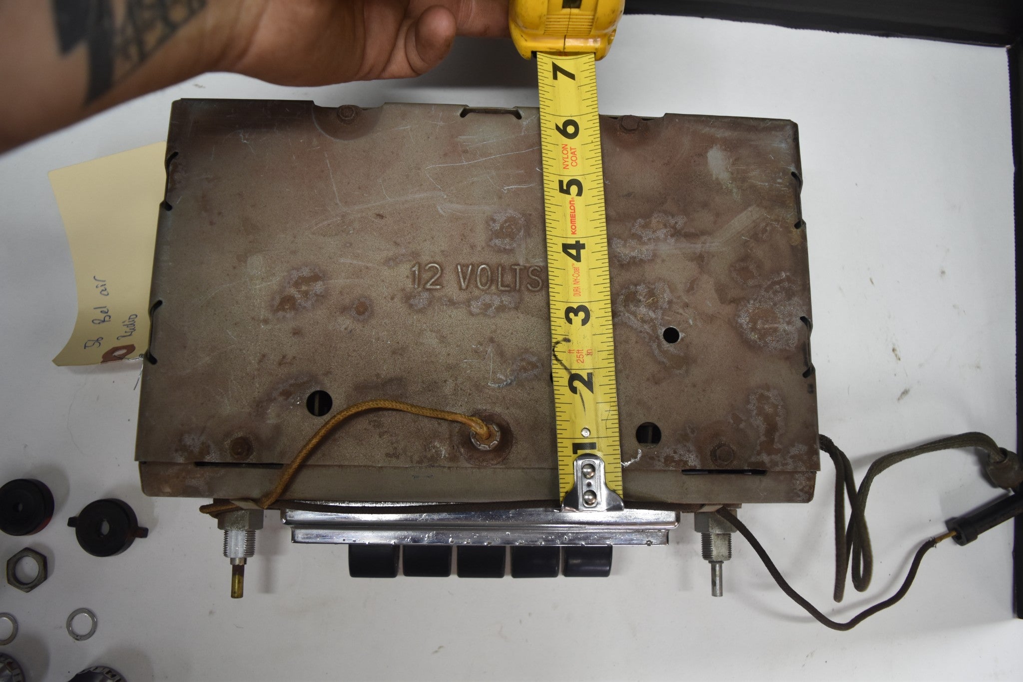 1956 BEL AIR ORIGINAL CHEVY RADIO 12V BELAIR 56 STEREO 1955 55 AM CHEV ...