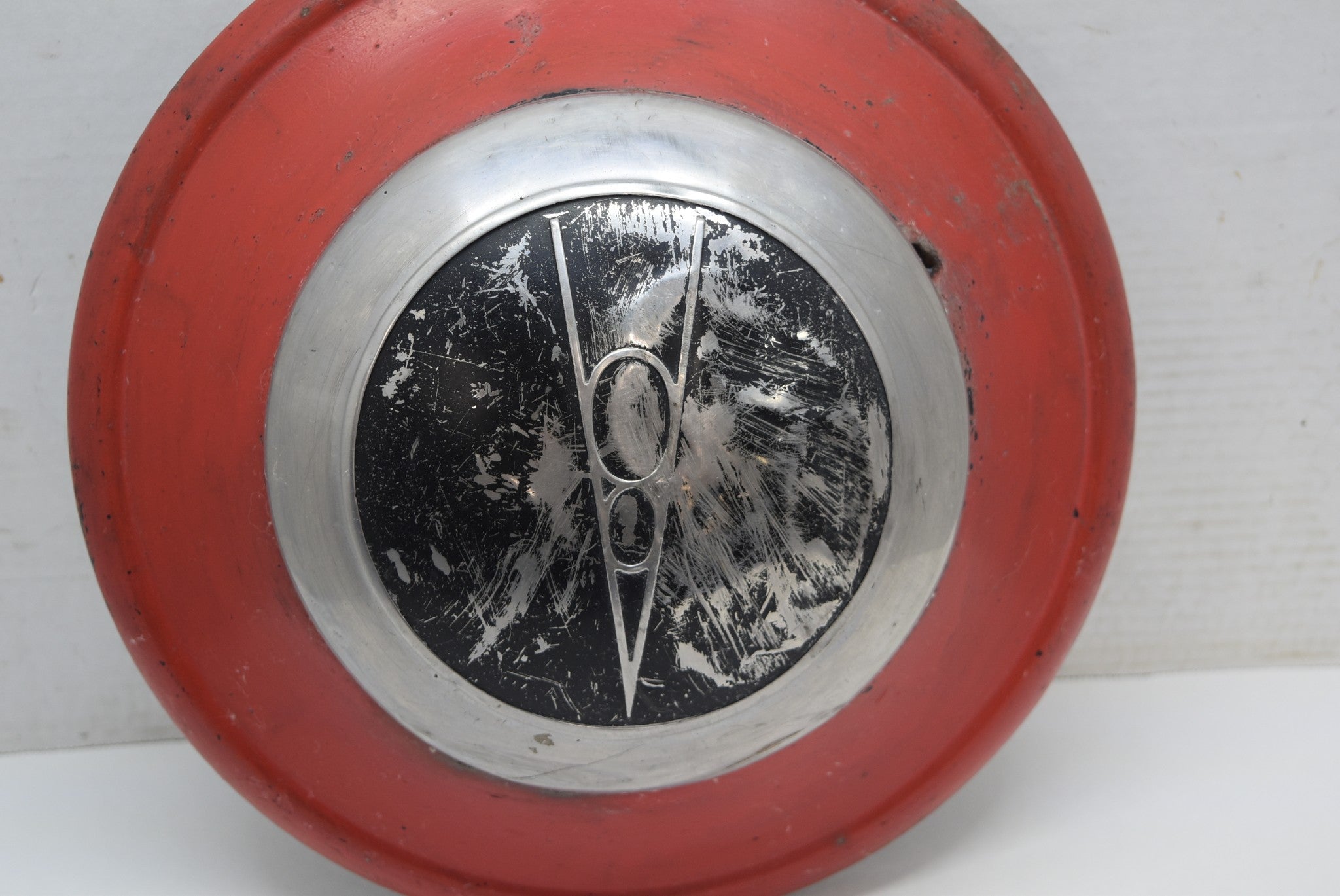 1936 Ford V8 Hubcap Hub Cap Wheel Cover Dog Dish Poverty 1930s Old Bub ...