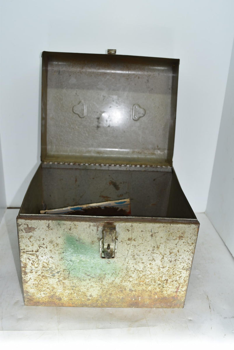 Vintage Metal Parsons Co Saw Box With Blades + Latch Man Cave– FatMan's ...