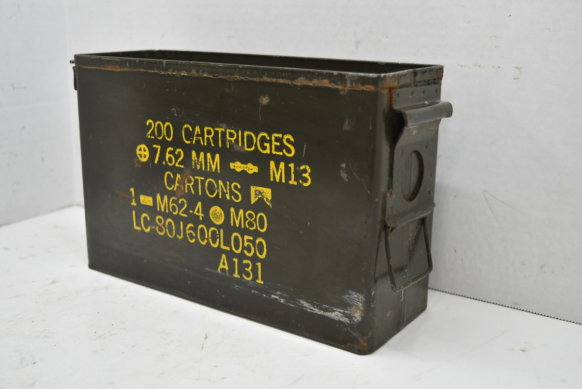 Vintage Ammo Box M13 Military Ammunition Collectible Man Cave No Lid S ...