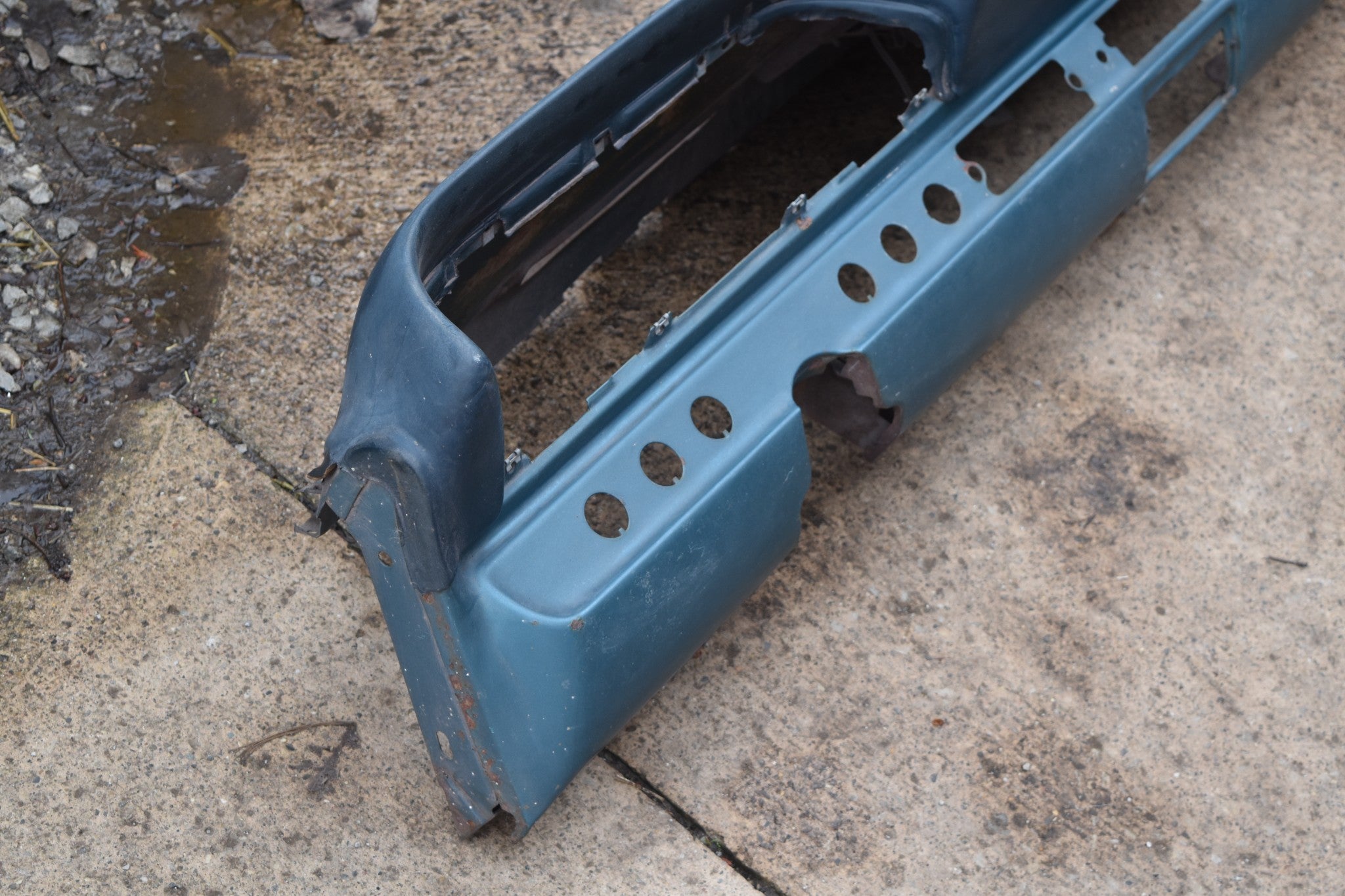 1964 Ford Galaxie 500 Padded Dash Shell Blue Dashboard Pad 64 Metal ...