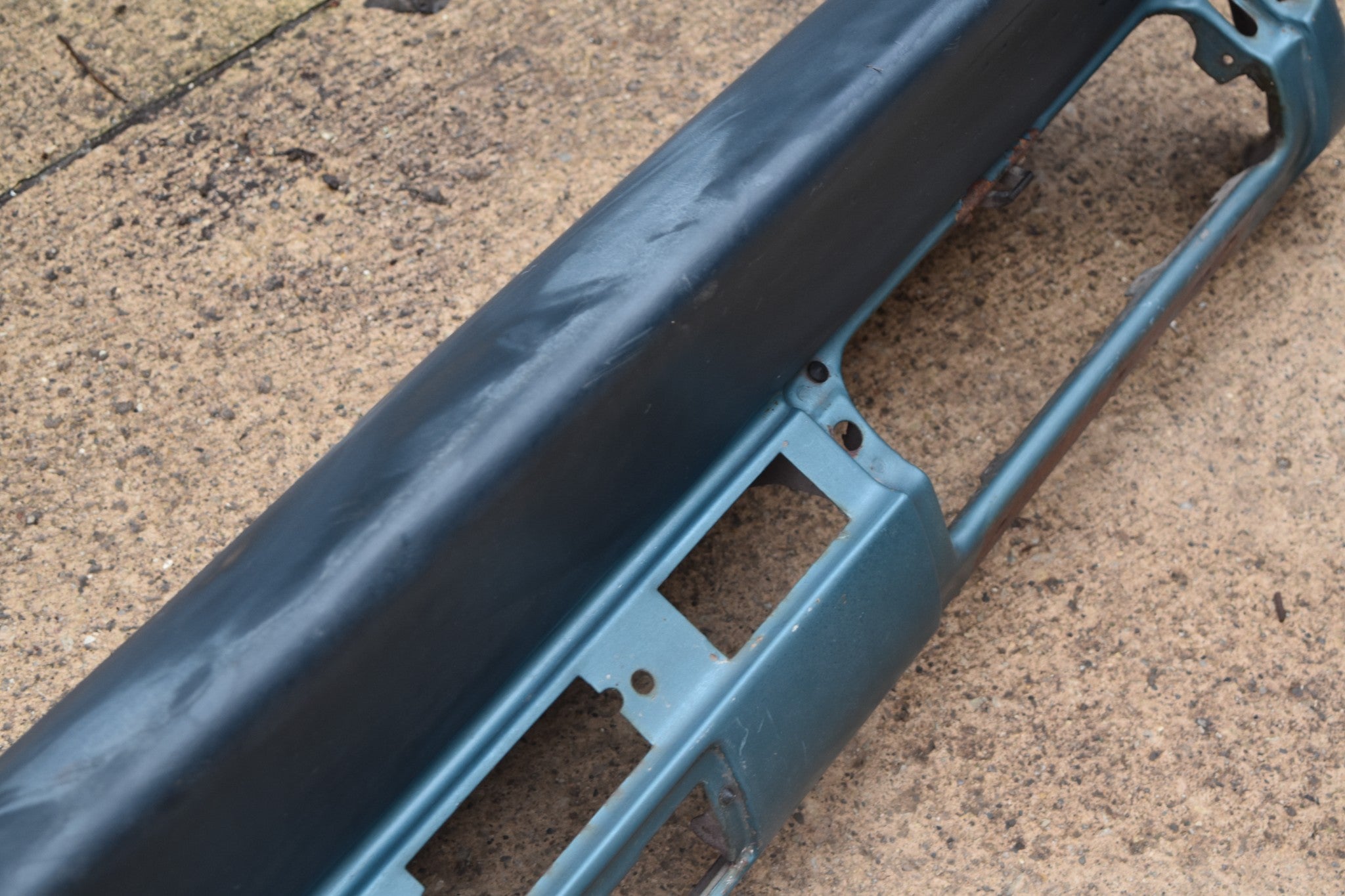 1964 Ford Galaxie 500 Padded Dash Shell Blue Dashboard Pad 64 Metal ...