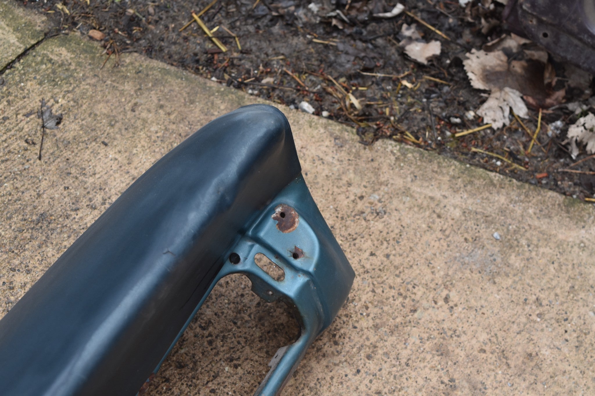 1964 Ford Galaxie 500 Padded Dash Shell Blue Dashboard Pad 64 Metal ...