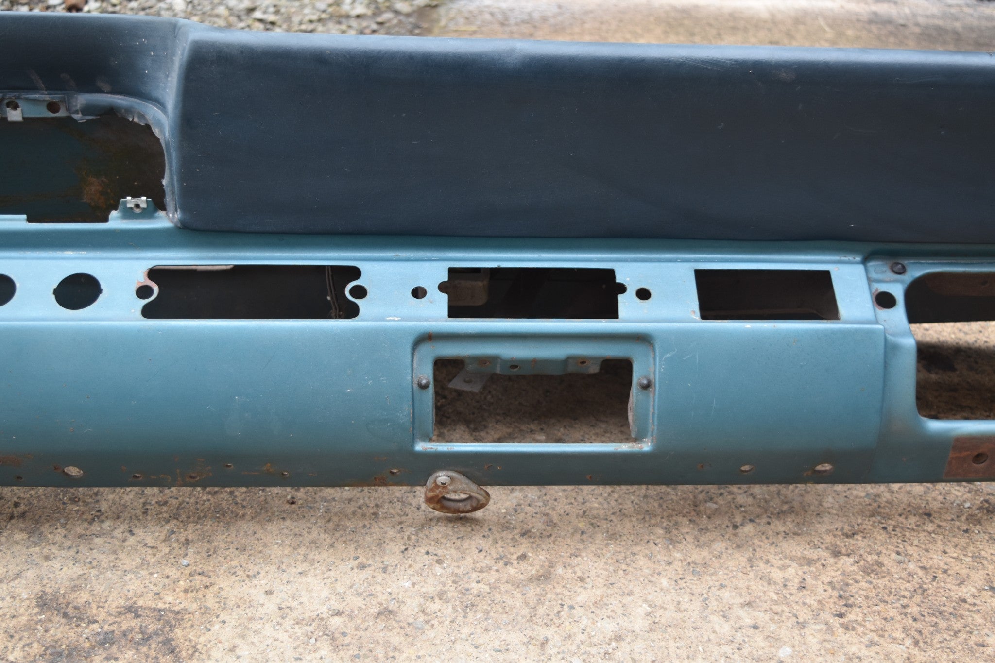 1964 Ford Galaxie 500 Padded Dash Shell Blue Dashboard Pad 64 Metal ...