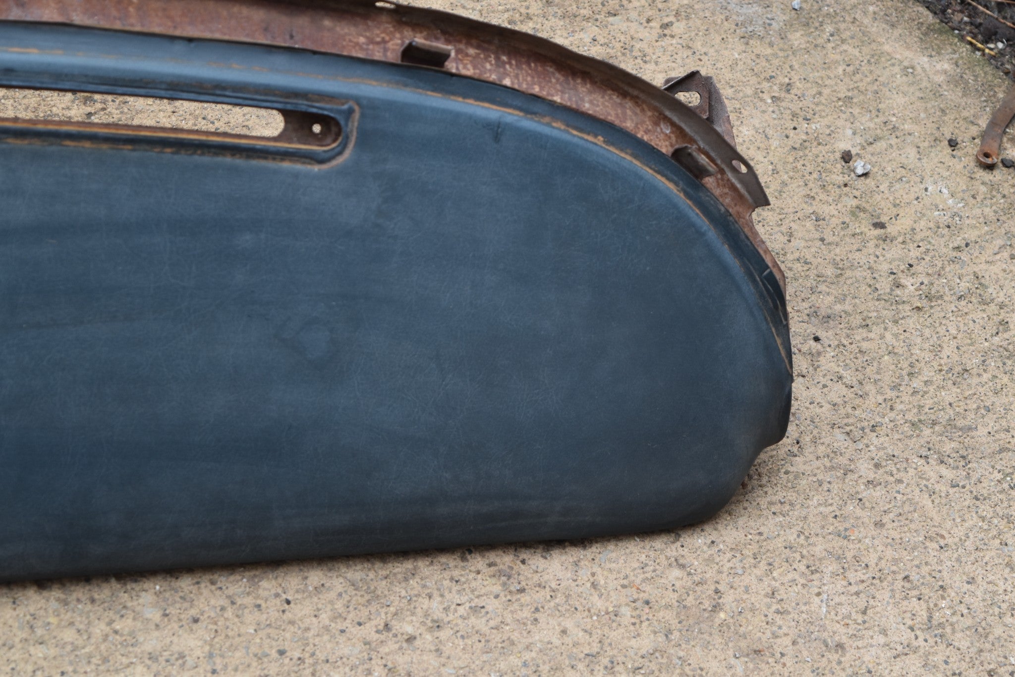 1964 Ford Galaxie 500 Padded Dash Shell Blue Dashboard Pad 64 Metal ...