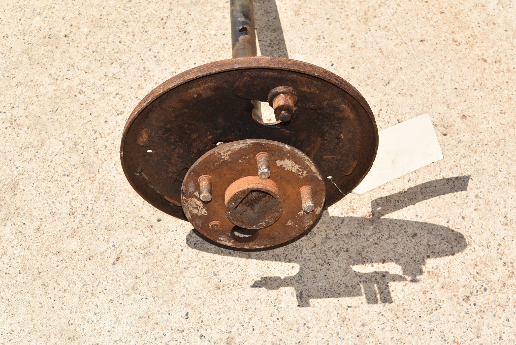 1964 1965 1966 Ford Mustang V8 5 Lug Left Driver Axle & Backing Plate ...