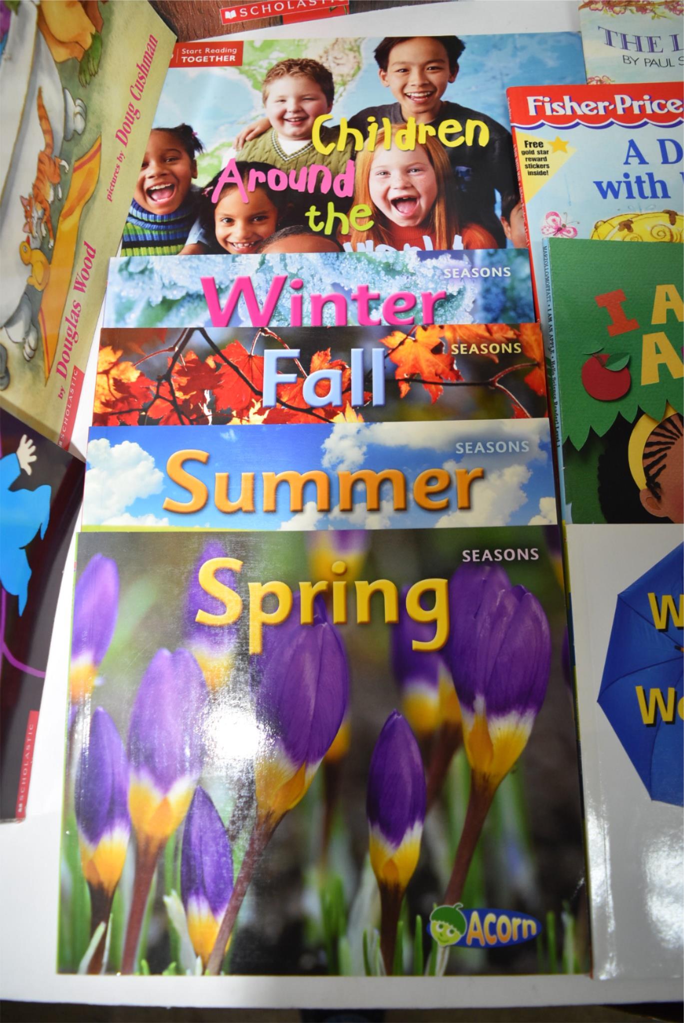Lot of 20 Kids Seasons Weather Books Educational Learning Preschool Da ...