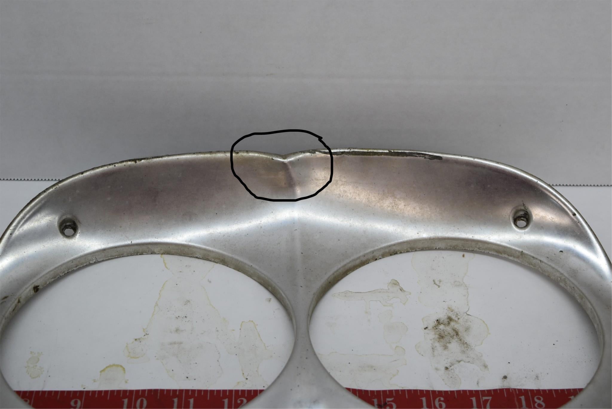 1958 Chevrolet Impala Headlight Bezel Trim Chevy 58 OEM Bel Air Biscay ...