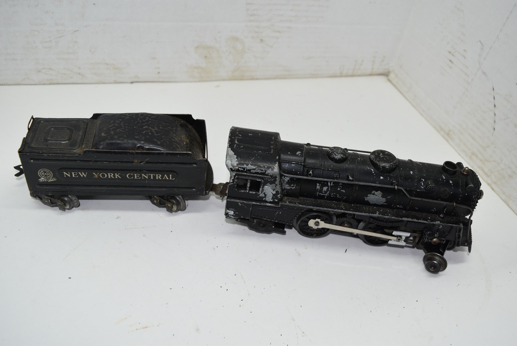 Vintage Marx Mar Lines Toy Train New York 999 Die Cast Steam Locomotiv ...
