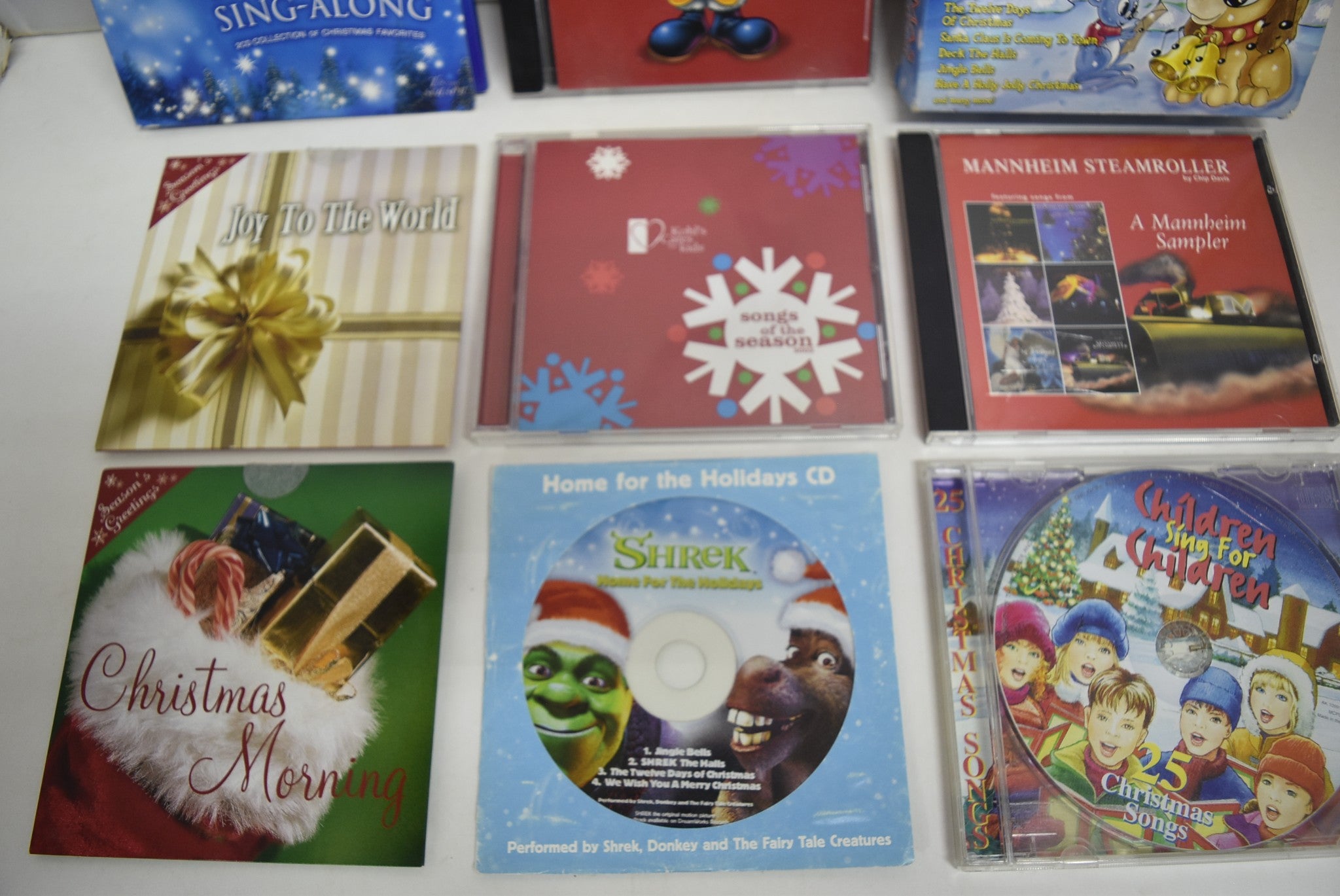 Holiday Christmas Kids Cd's Sets Disney Sing-Along Shrek Mannheim Stea ...