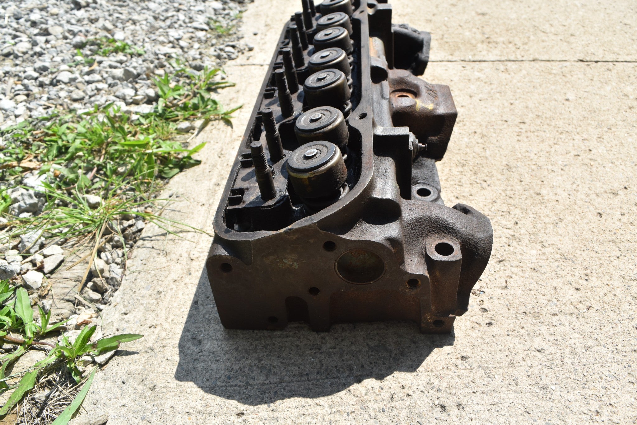 1973 1974 PONTIAC V8 4X CYLINDER HEAD 400 455 73 74 J002 GTO FIREBIRD ...