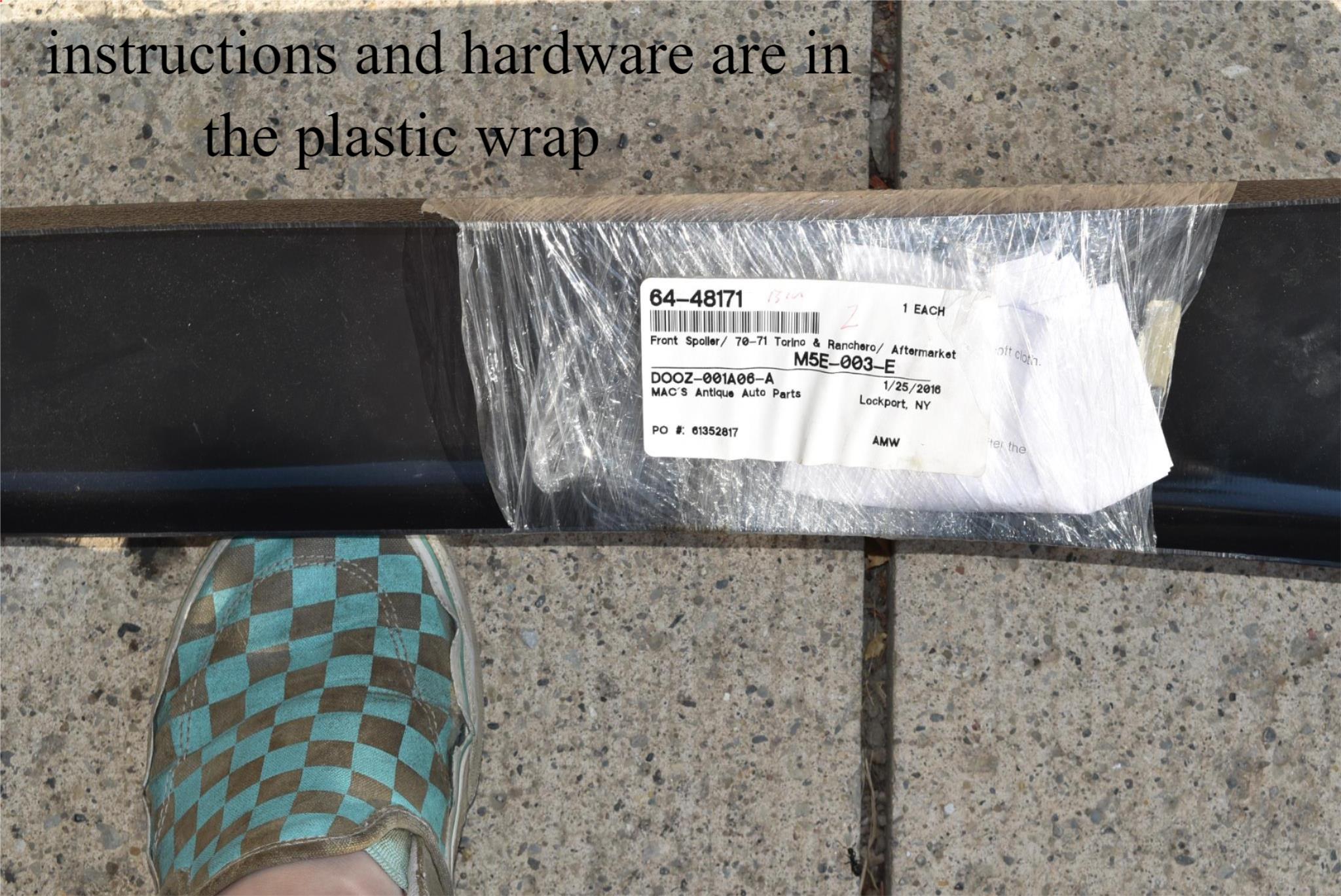 1970 1971 Ford Torino Ranchero Front Spoiler Aftermarket 70 71 Black B ...