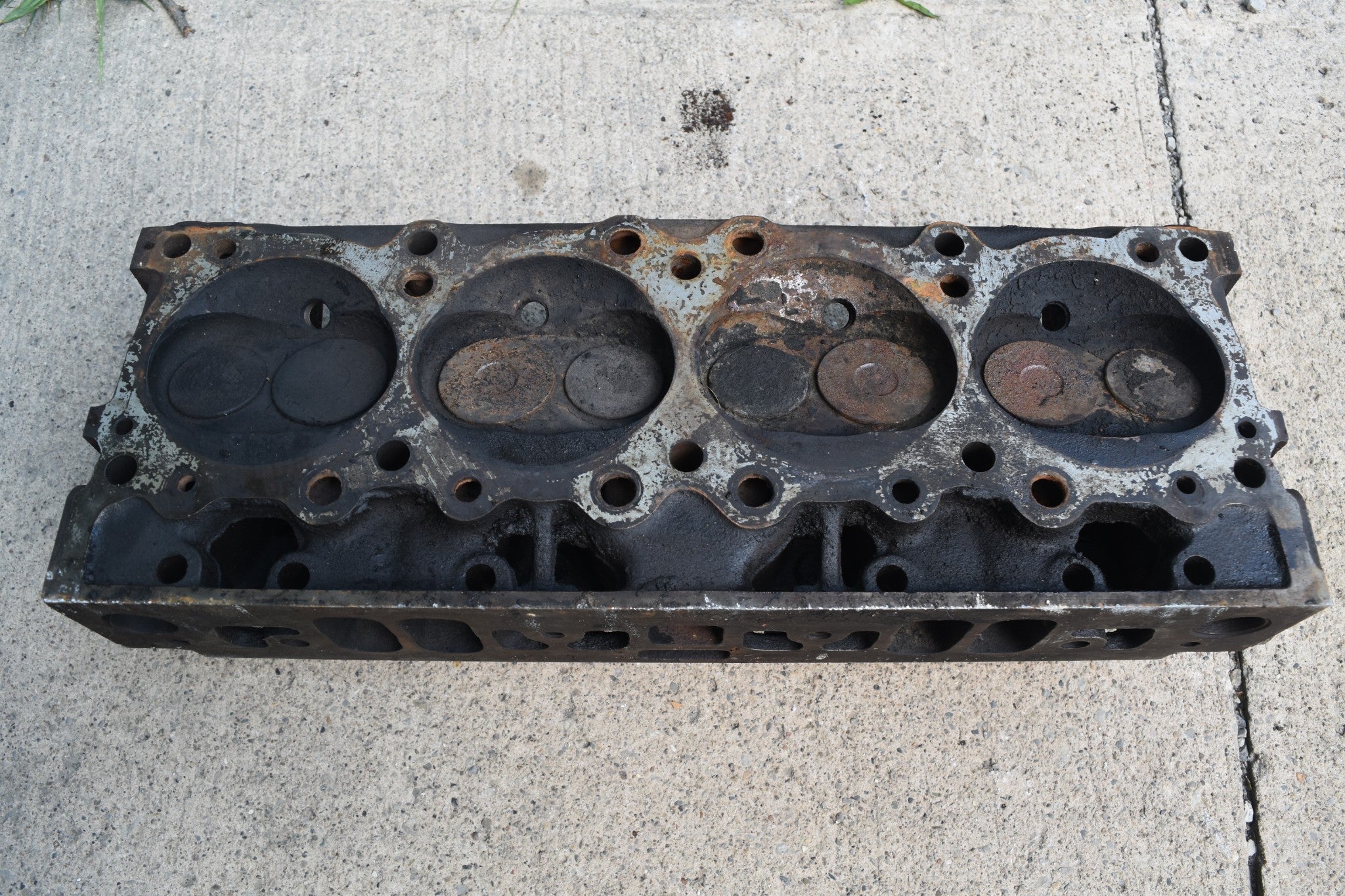1973 1974 PONTIAC V8 4X CYLINDER HEAD 400 455 73 74 J002 GTO FIREBIRD ...