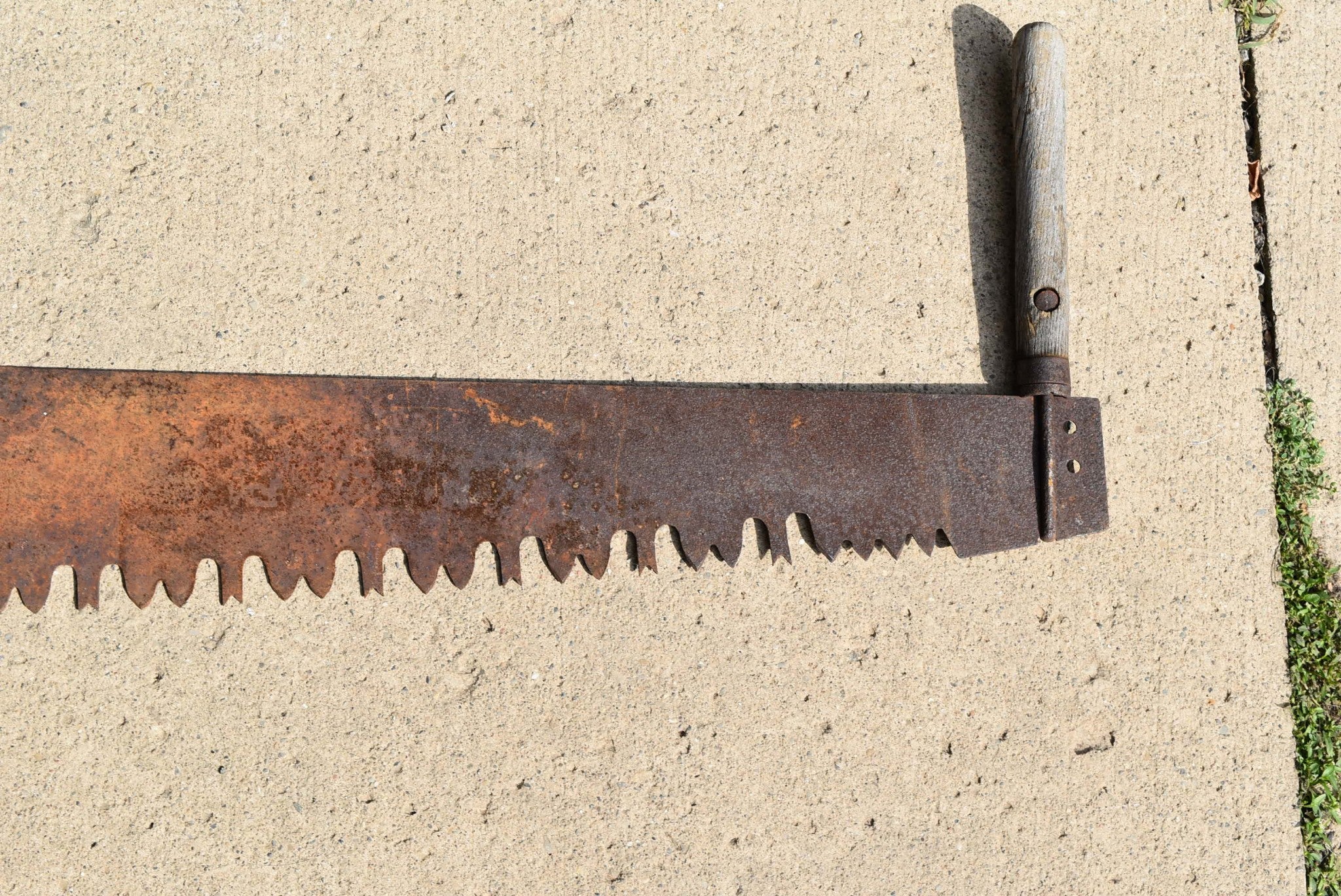 Vintage 72" Two 2 Man Saw Champion Tooth Pattern Cabin Decor Rustic Ho ...