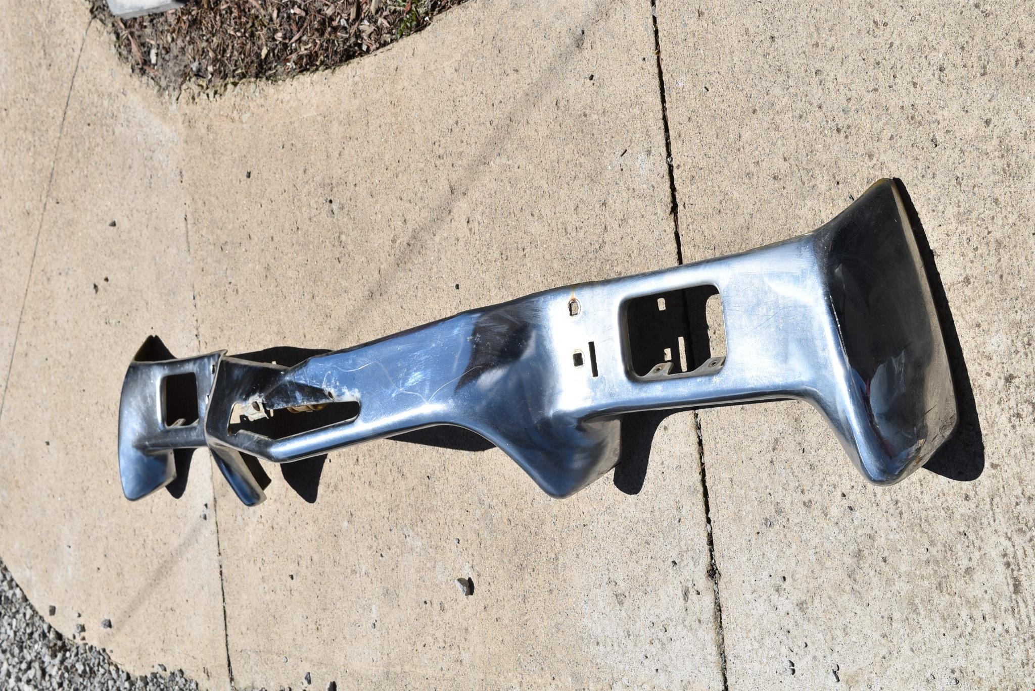 1972 72 Ford Gran Torino Sport GTS Front Bumper Ranchero Straight OEM ...