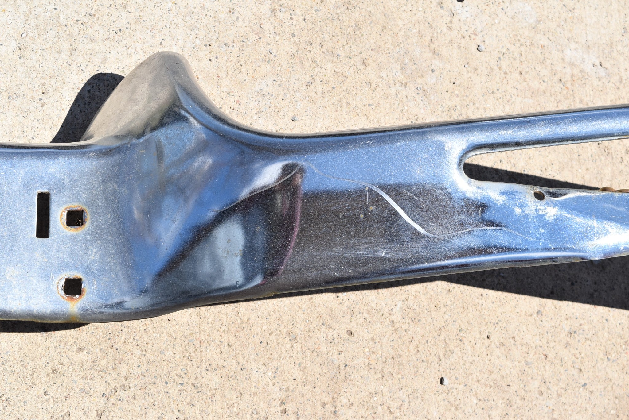 1972 72 Ford Gran Torino Sport GTS Front Bumper Ranchero Straight OEM ...