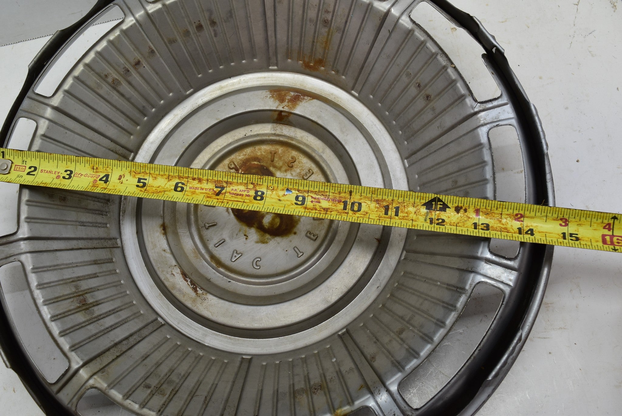 Single Hubcap Original 1962 1963 Pontiac Tempest 15" Wheel Cover Hub C ...