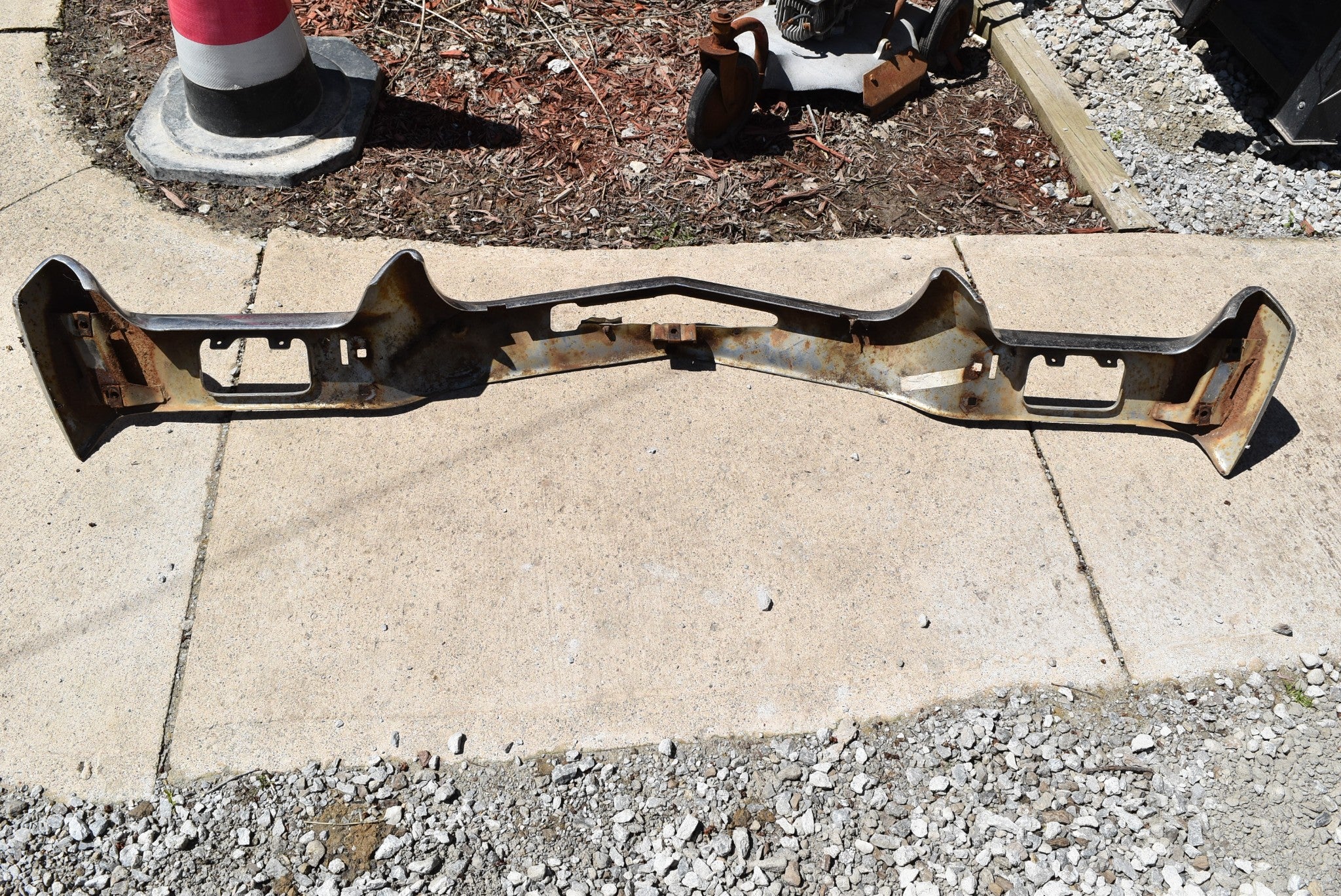 1972 72 Ford Gran Torino Sport GTS Front Bumper Ranchero Straight OEM ...